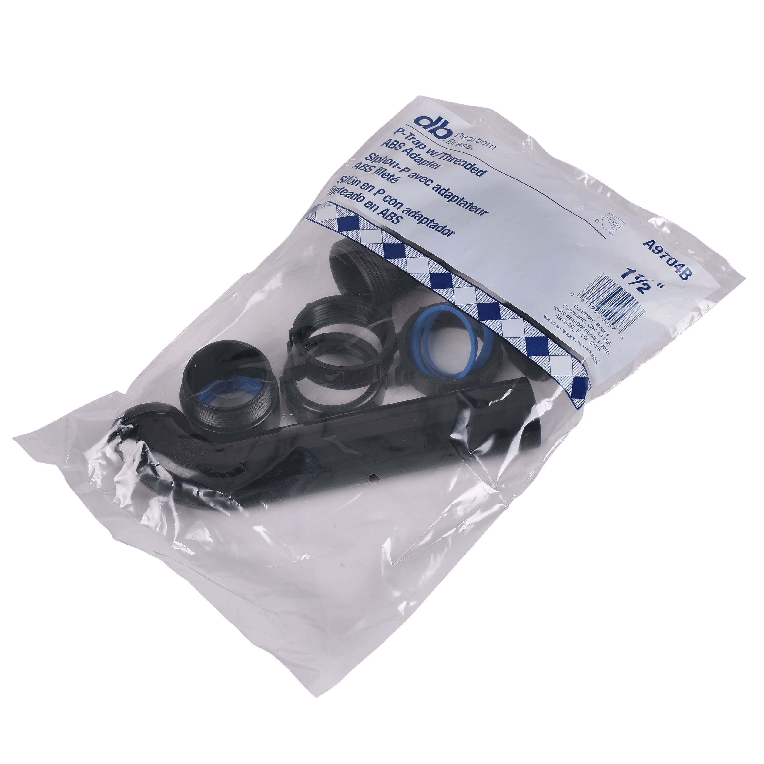 Bathroom Plumbing Parts Dearborn Brass 1-1/2" Polypropylene P-Trap With ...