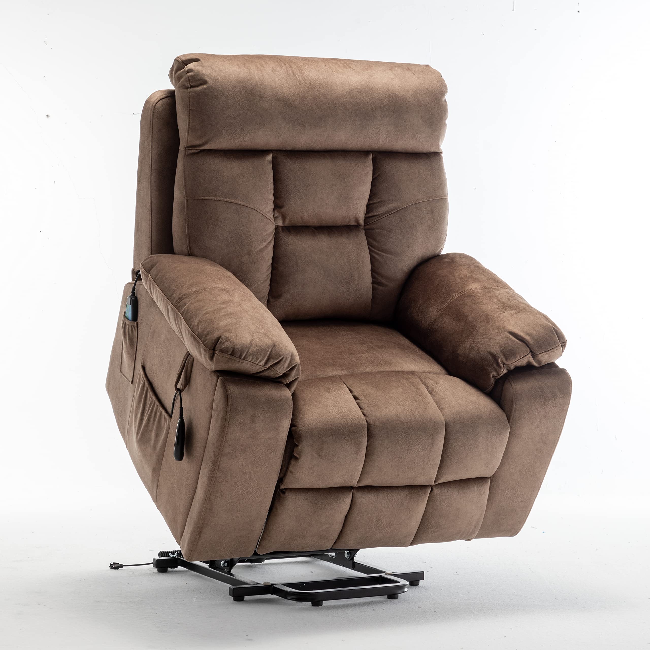 Snapklik.com : Brisca Electric Power Lift Relax Velvet Sofa Recliners ...