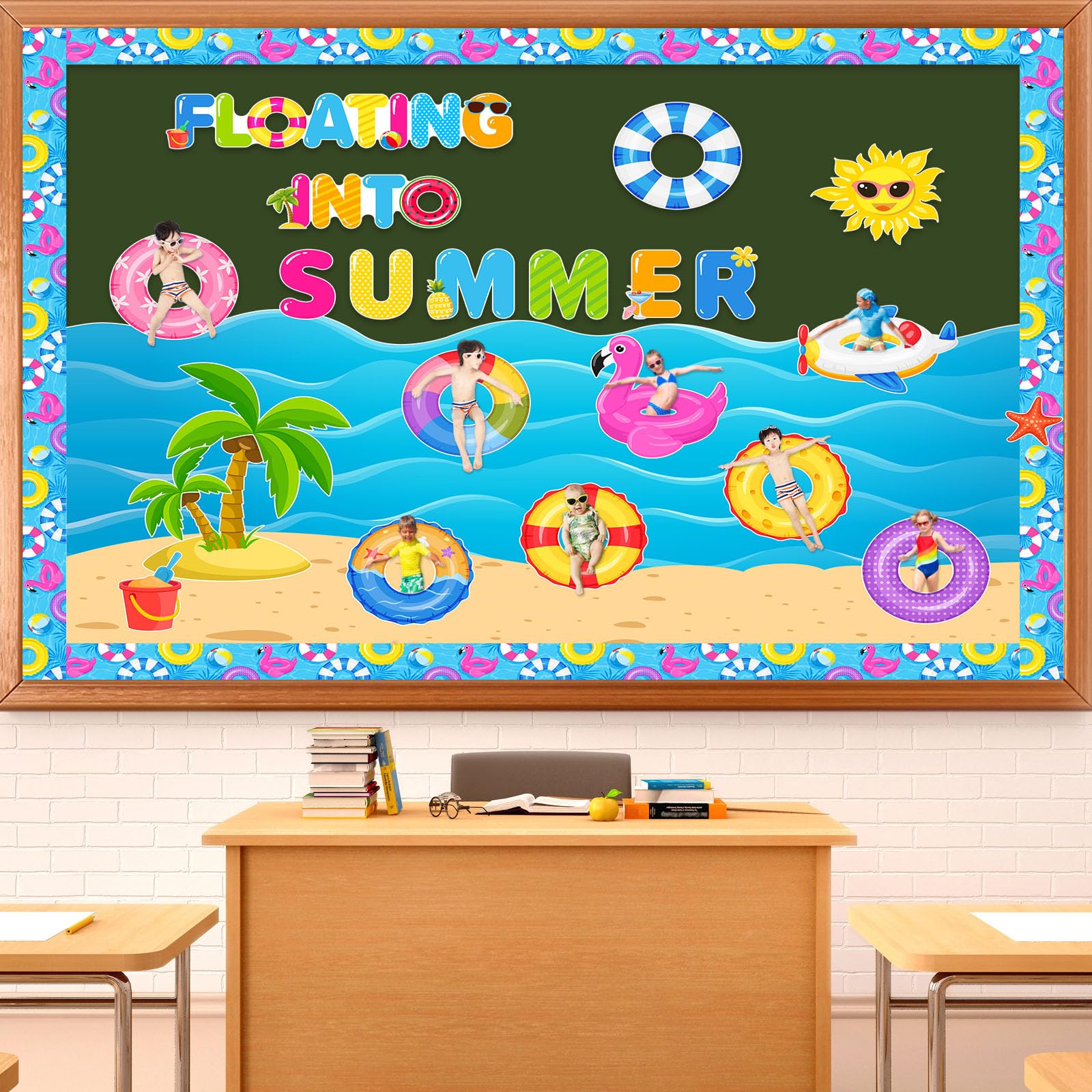 Snapklik.com : Pasimy Summer Bulletin Board Decorations Set Beach ...