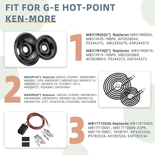 WB30M1 WB30M2 Elementos de superficie y WB17T10006 Kit de bloque de ...
