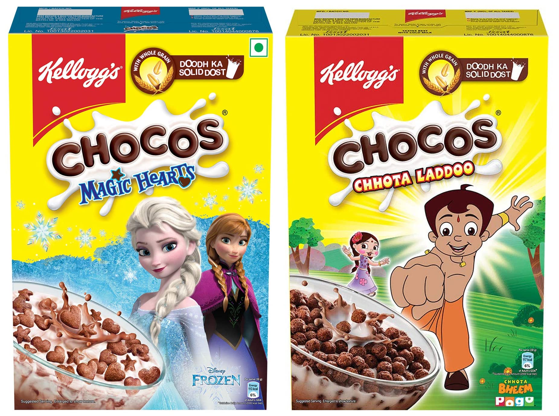 Buy Kellogg's Chocos Magic Hearts with Disney Frozen Elsa , Whole Grain ...