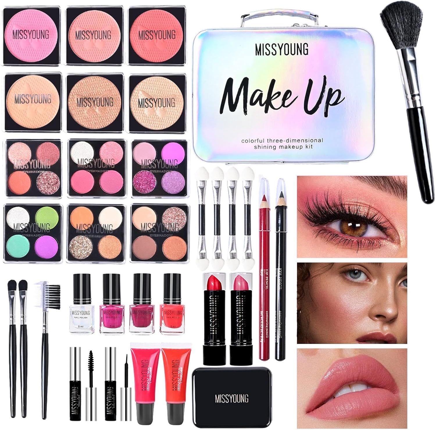 Juegos de maquillaje para mujer Kit completo,Kits de maquillaje para ...