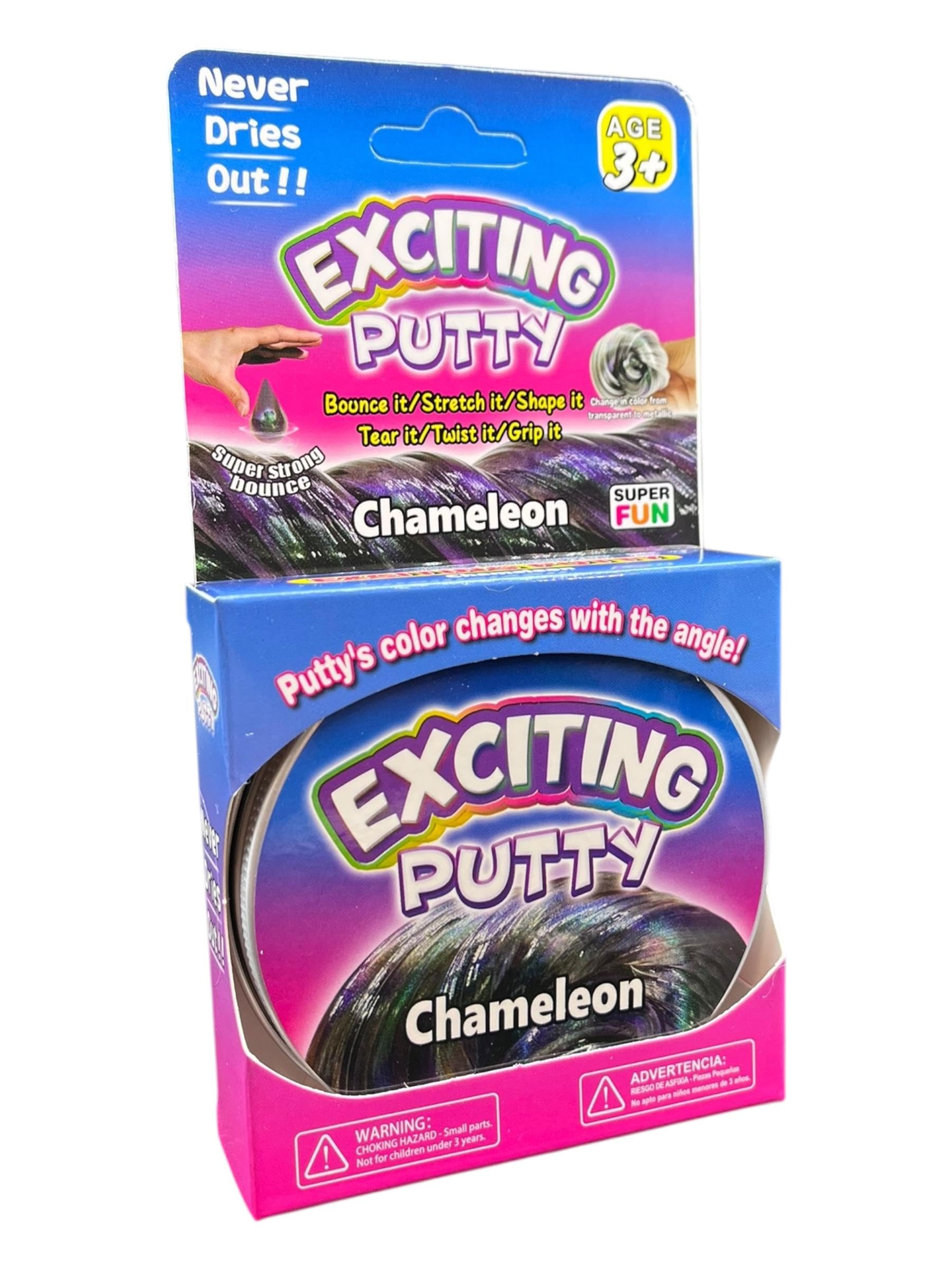 Putty & Mud Set 4 x Colour Changing Magnetic UV & Liquid Glass Exciting ...