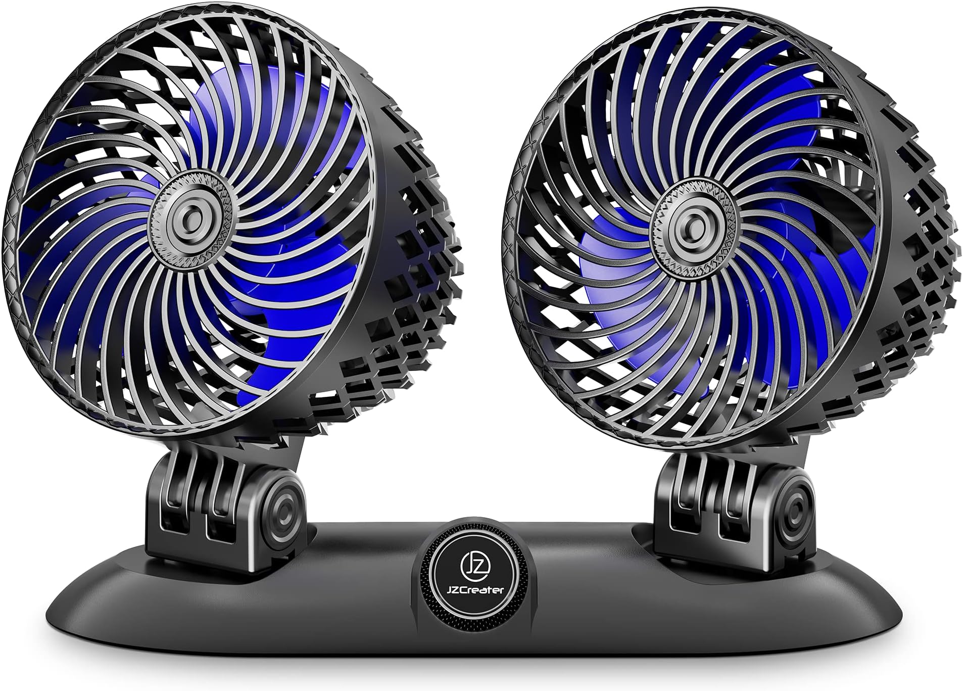 Amazon.com: TriPole Car Fan Portable Dual Head Electric Vehicle Mounted ...