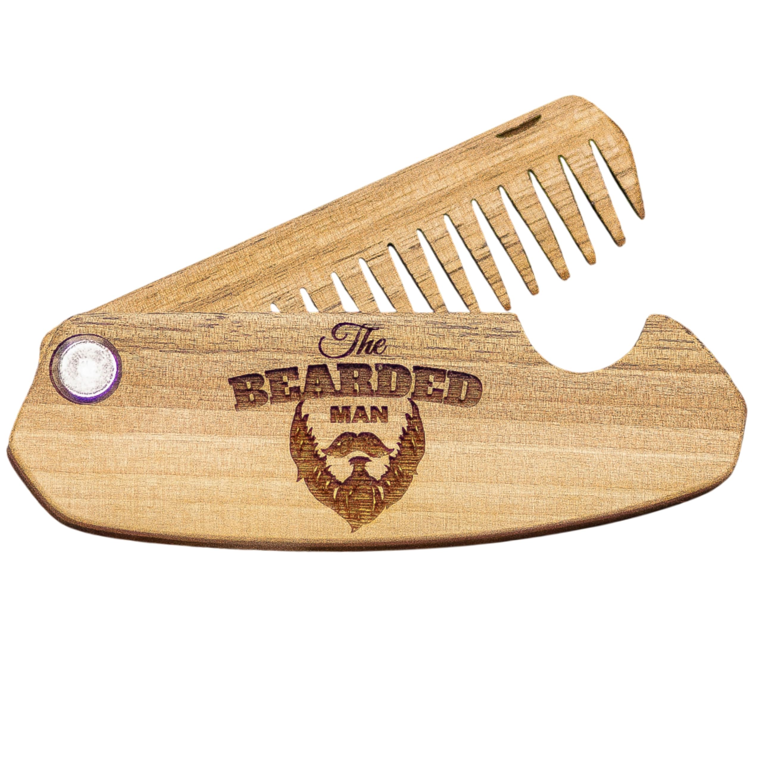 Amazon.com : Beard Comb for Men Pocket Folding Combs for Mustache ...