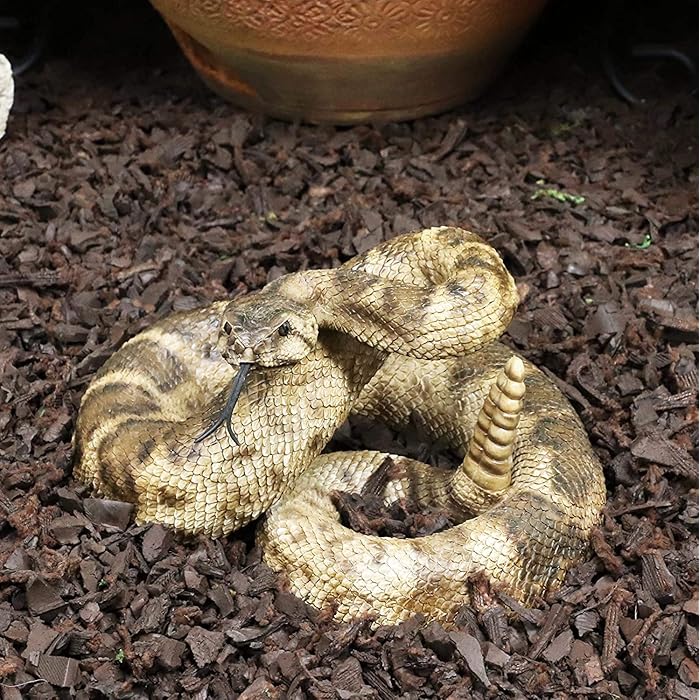 Buy Ebros Ultra Realistic Ferocious Attacking Diamondback Rattlesnake ...