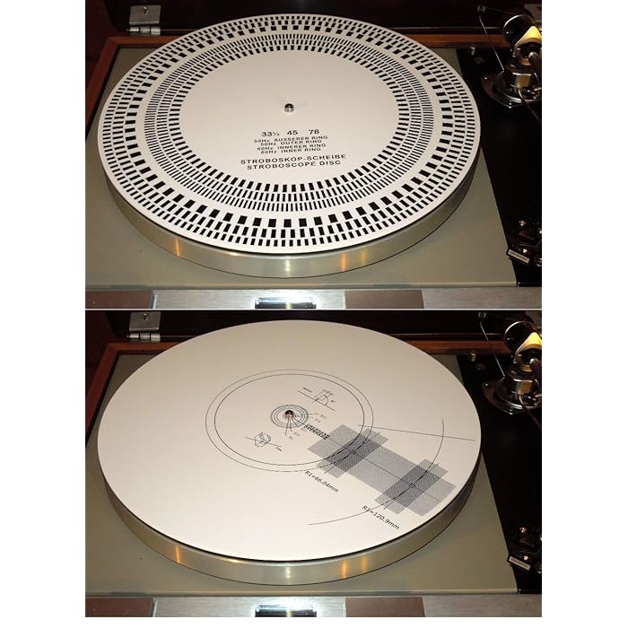 Buy PUREST AUDIO Acrylic Turntable Mat Cartridge Alignment Protractor ...