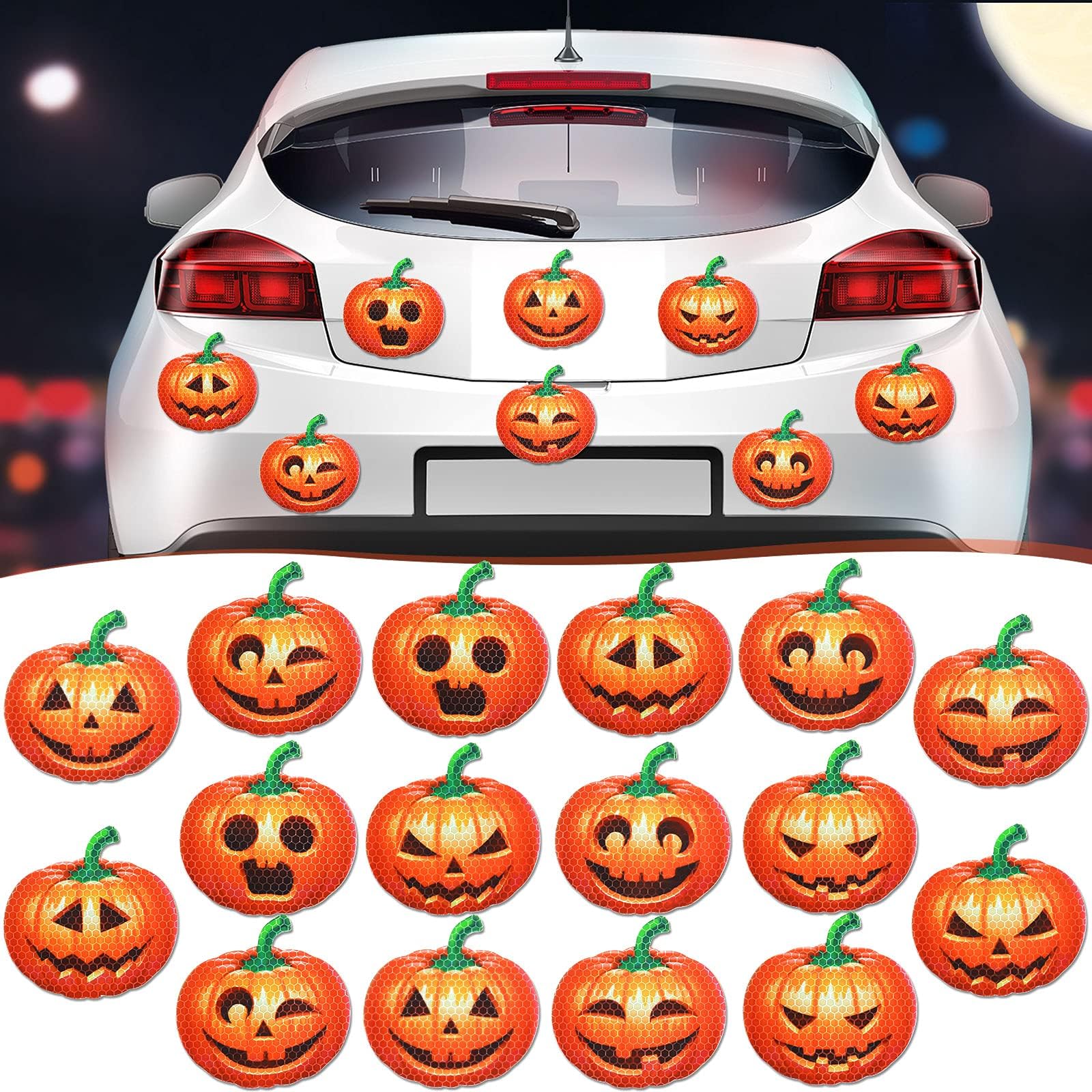 Amazon.com: Halloween Ghost Car Magnets Reflective Ghost Boo ...