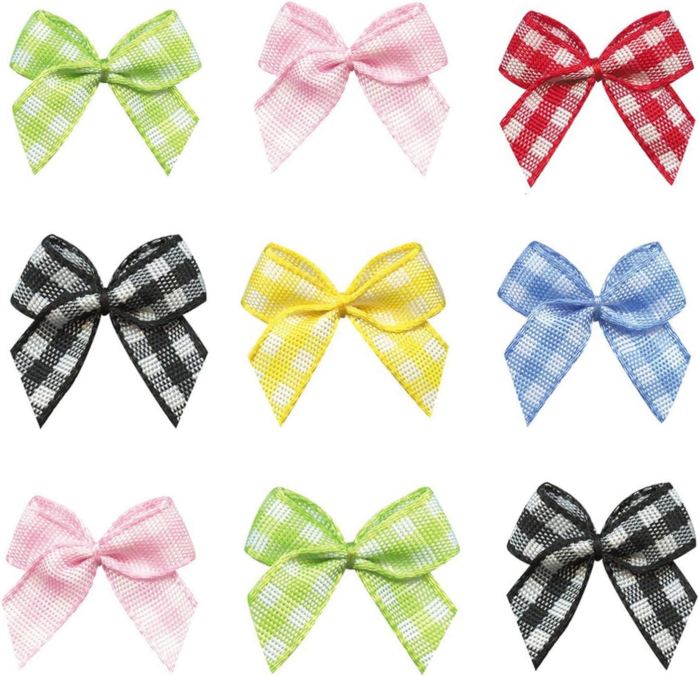 Amazon.com: 300 Pcs Mini Ribbon Craft Bows, Small Multicolor DIY Craft ...