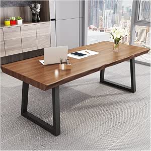 Amazon.com: Computer Desk Simple Solid Wood Desk Computer Desk Desktop ...