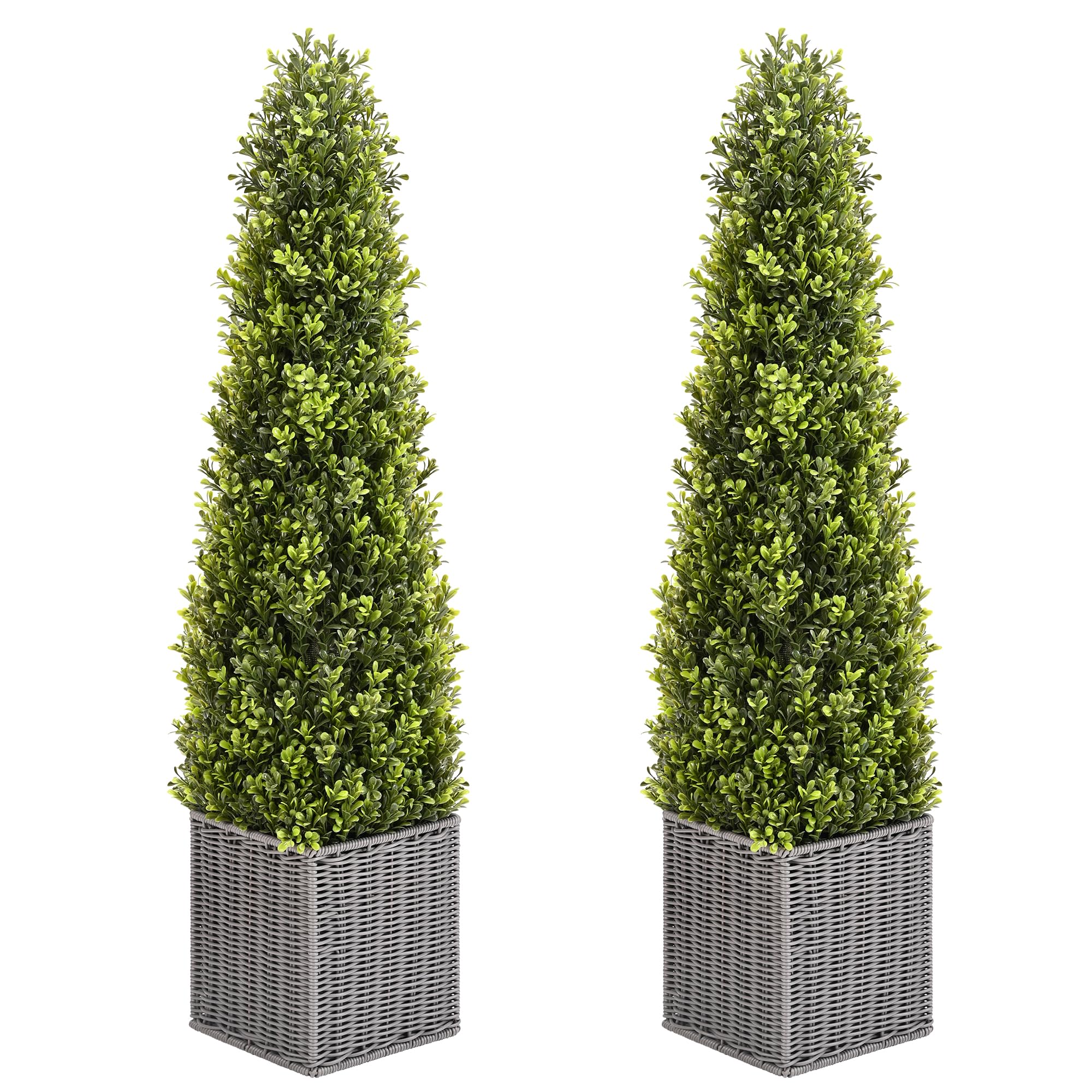 7 Best Cone Shaped Boxwood | UV-Defying 48-Inch Faux Greenery