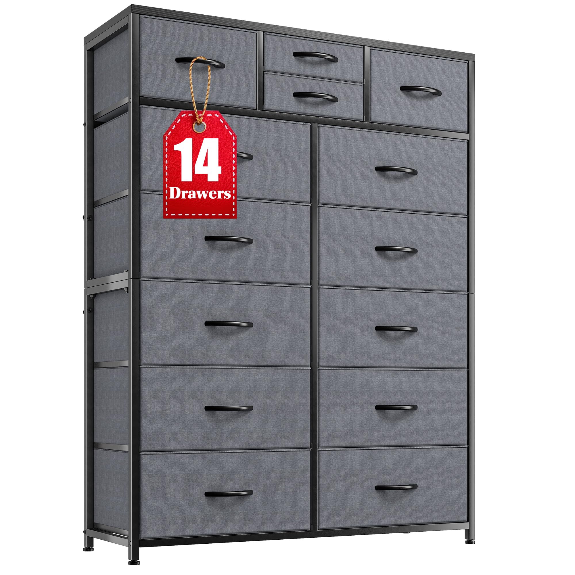 Amazon.com: EnHomee 14 Drawer Dresser, Tall Dressers & Chest of Drawers ...