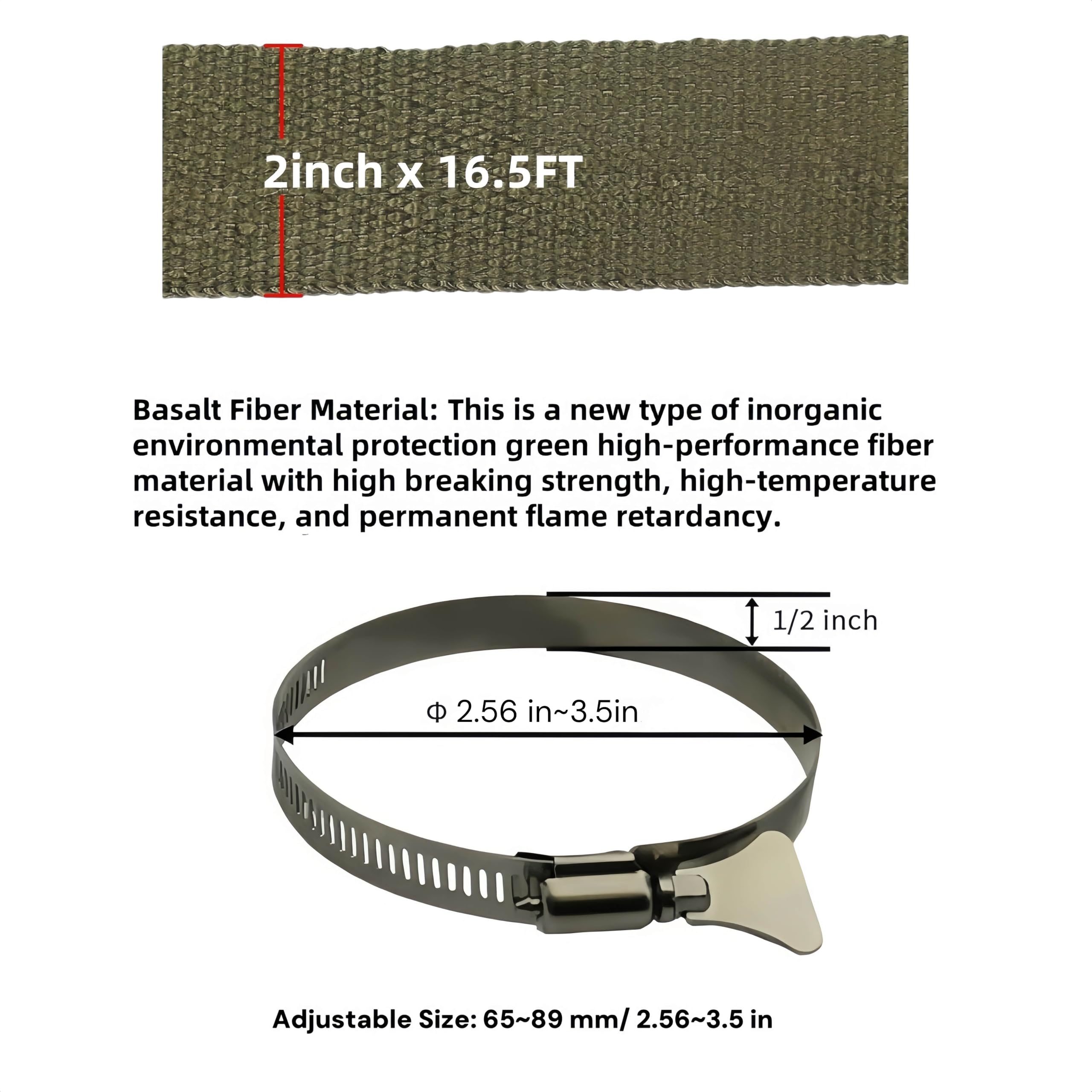 Snapklik.com : Fireproof Pipe Wrap (Basalt Fiber) Pipe Insulation ...