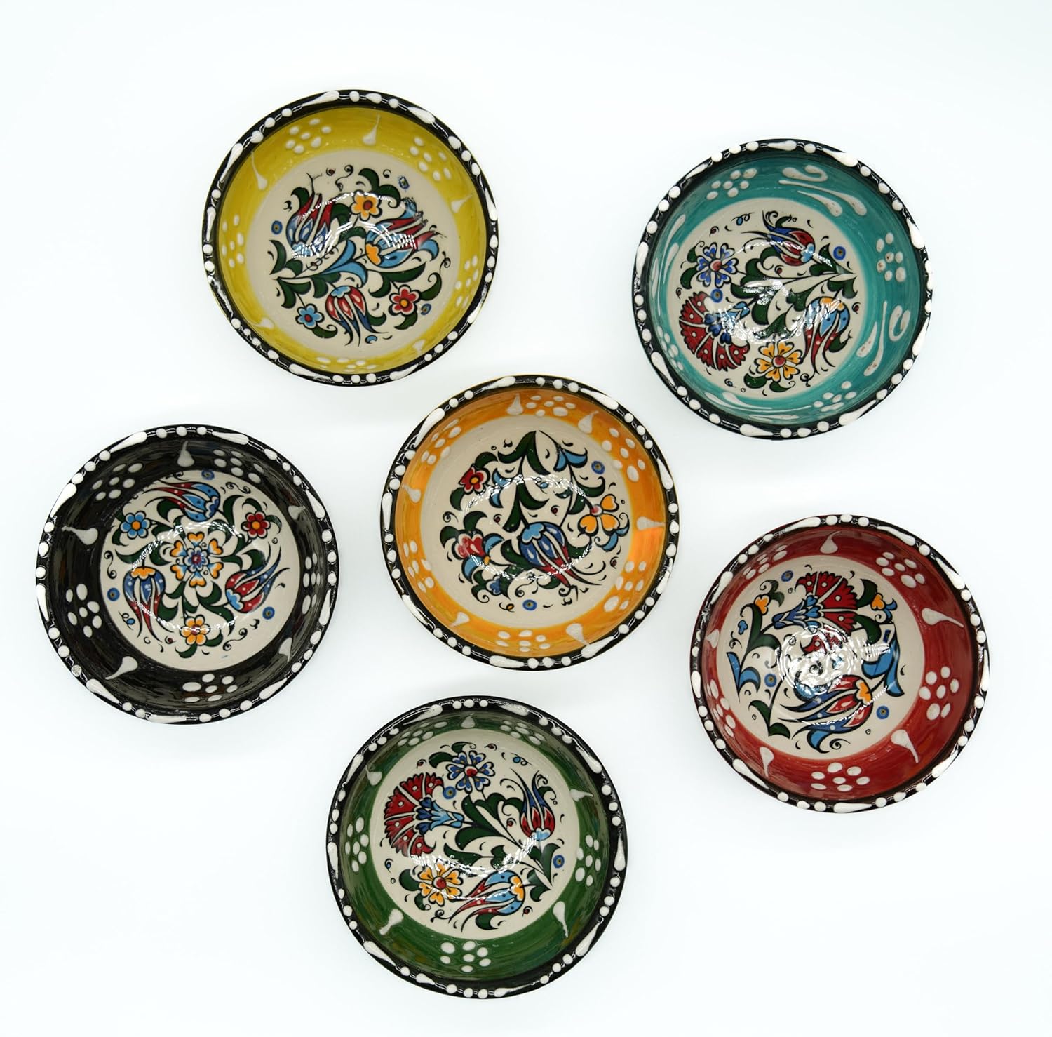 Amazon.com: SANTA MARLA Set of 6 Handcrafted Ceramic Pinch Bowls ...