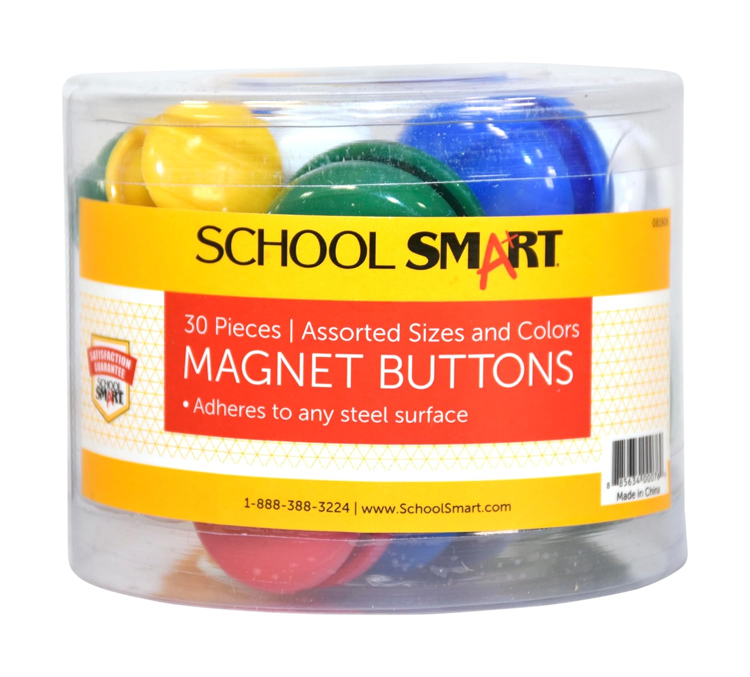 Amazon.com: School Smart Magnet Button Assortment, Assorted Size ...