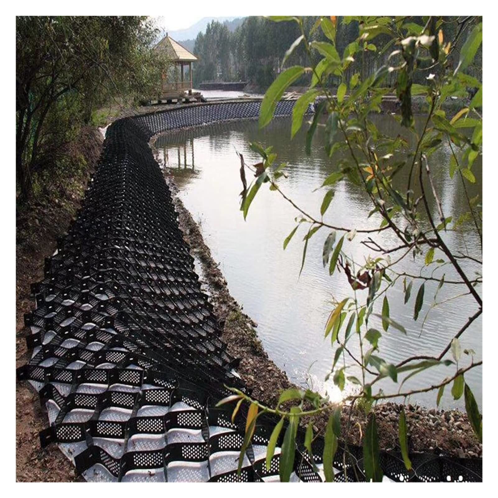 Buy Retaining Walls Geo Grid, HDPE Permeable Pavers Gravel Ground Grid ...
