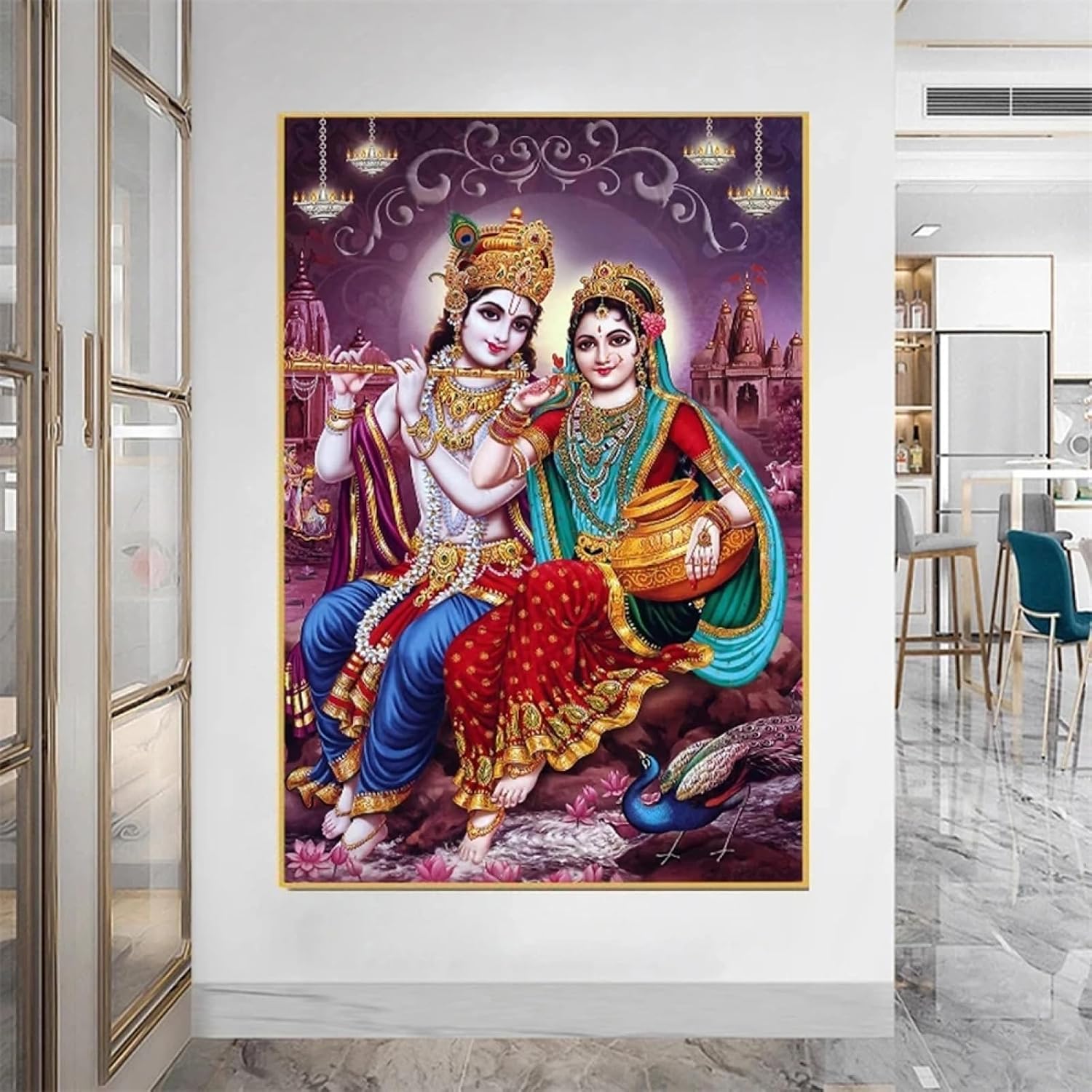 5D DIY Diamond Painting Kits for Adults Religion Lord Radha Krishna 5D ...