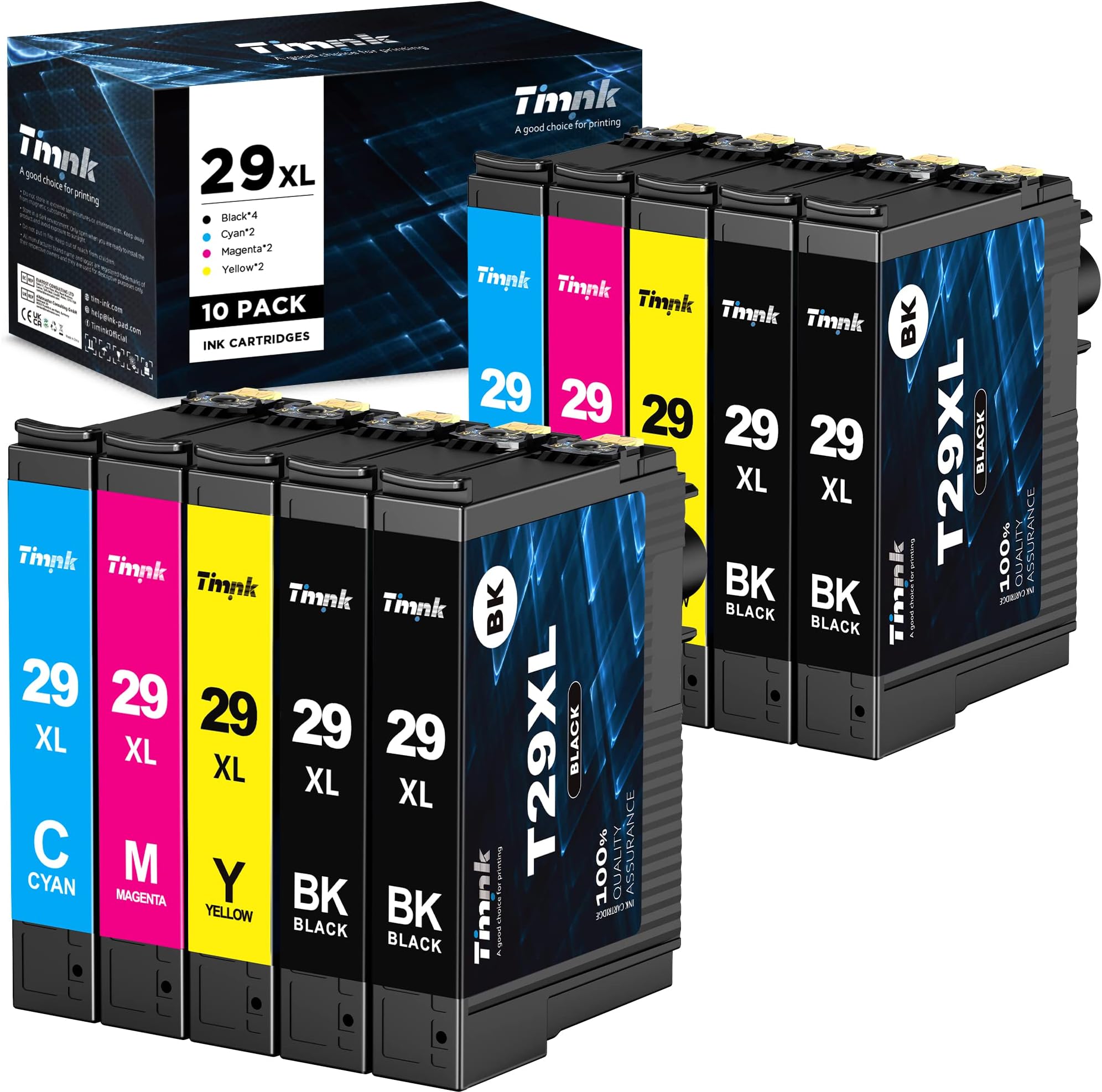 Timink 29 XL Ink Cartridges Multipack Replacement for Epson 29 XL ...