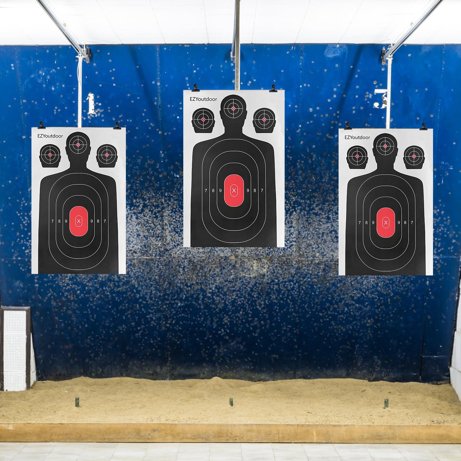 Snapklik.com : Paper Shooting Targets For Gun Range, Multiple Aiming ...