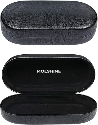 molshine Hard Shell Sunglasses Case, Classic Large Glasses Case for ...