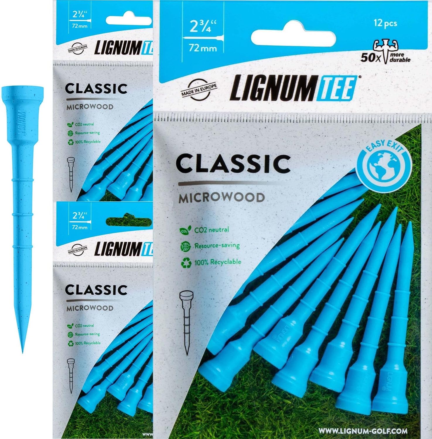 Amazon.com : LIGNUM Unbreakable Microwood Golf Tees 50x More Durable ...