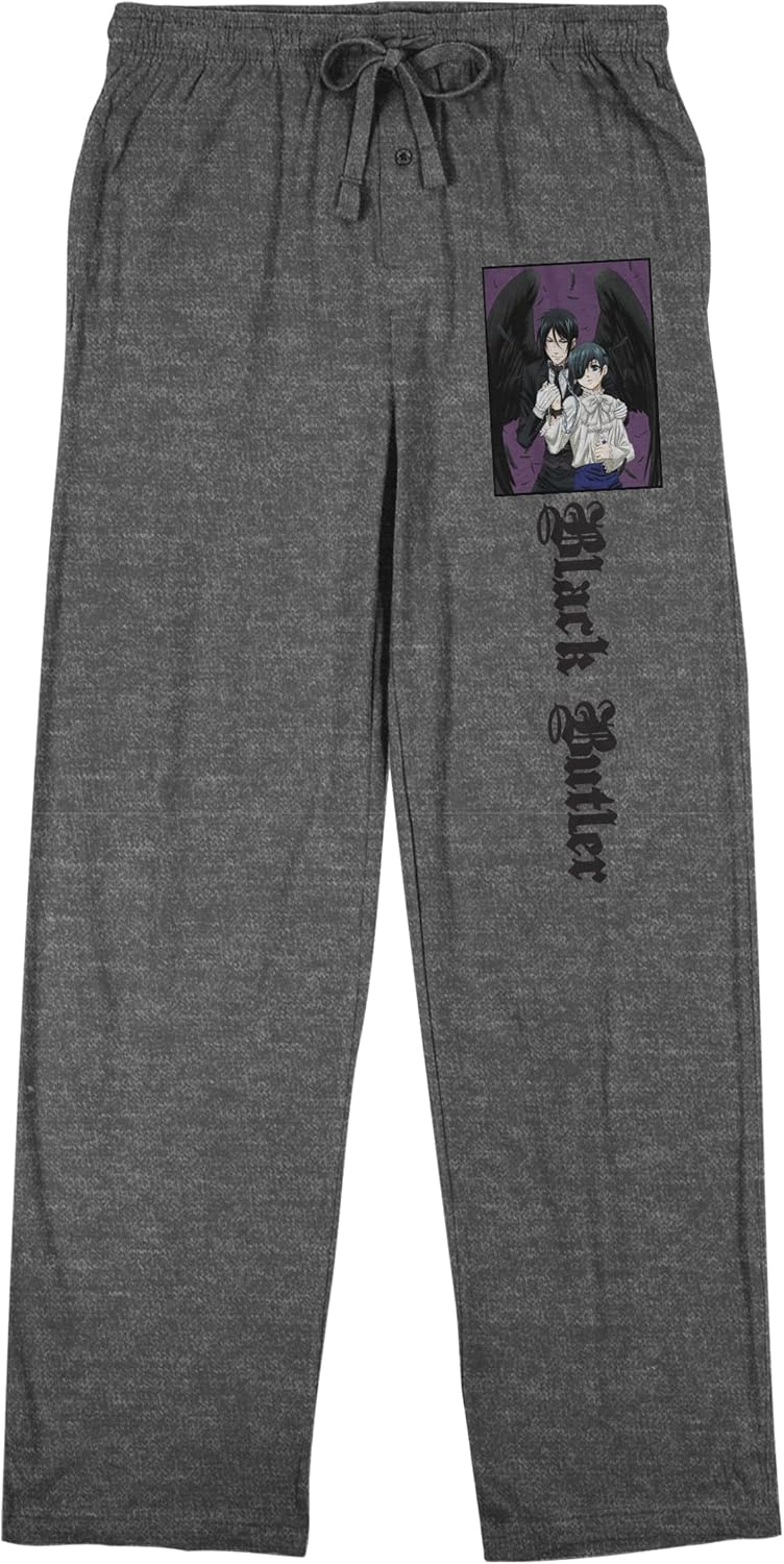 Bioworld Black Butler Ciel & Sebastian Sleep Pajama Pants-X-Small at ...