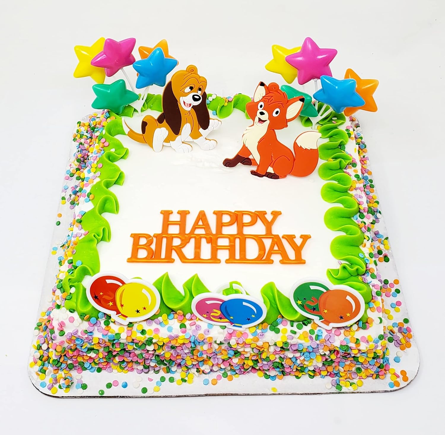 Amazon.com: Fox and the Hound Copper and Todd 8 Piece Birthday Cake ...