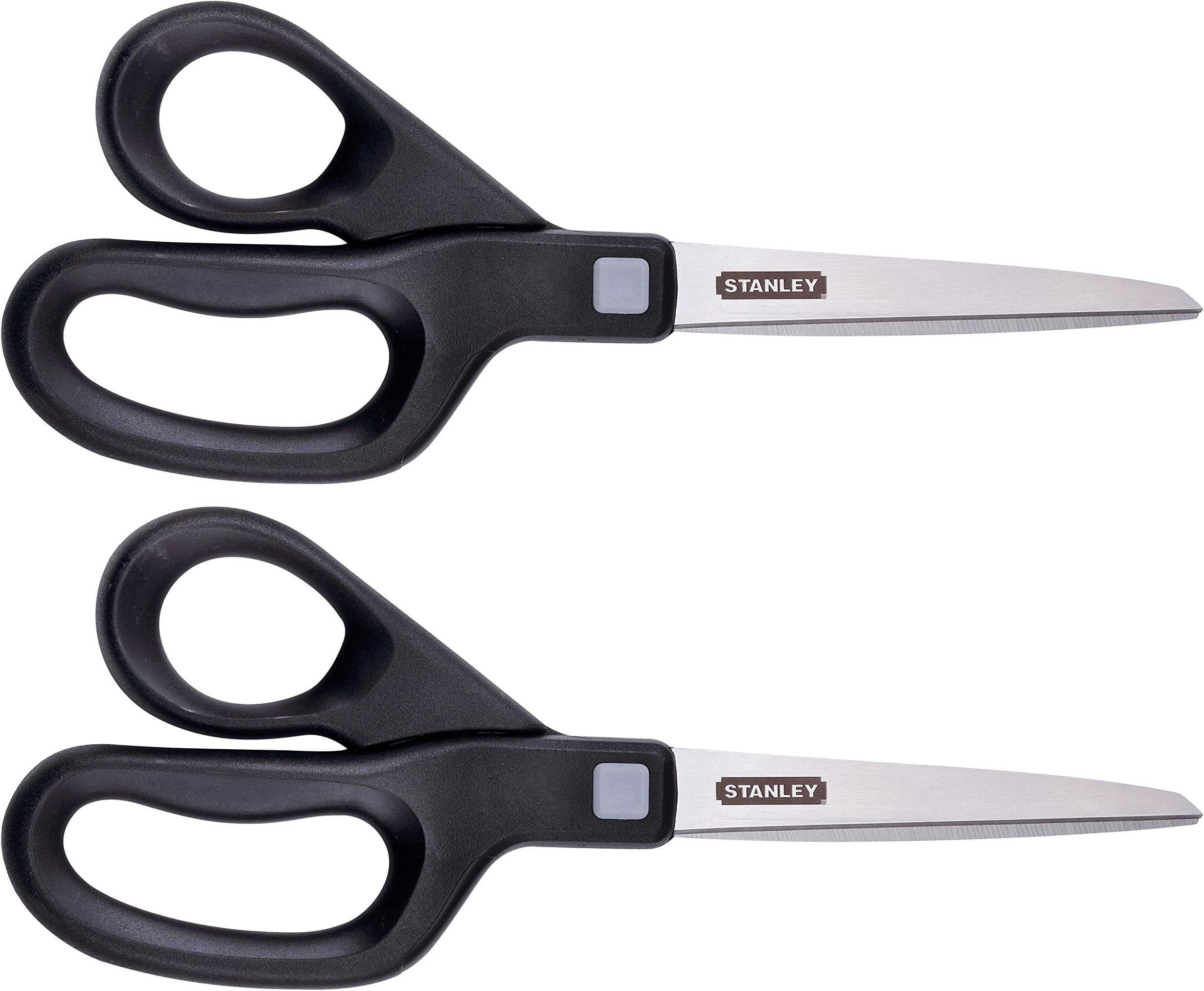 Amazon.com: Stanley 8 Inch All-Purpose Ergonomic Scissor, Pack of 2 ...