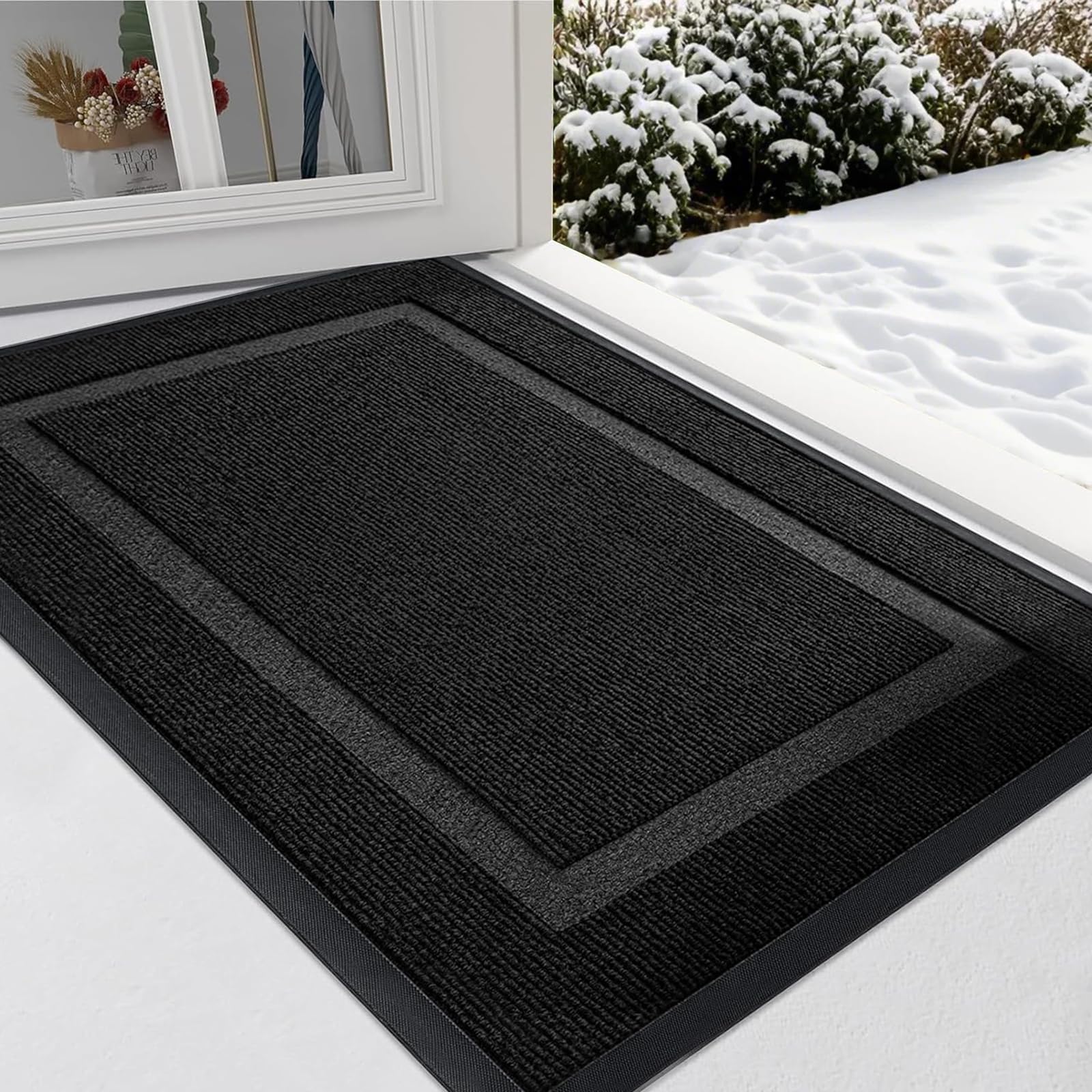 Arotive Front Door Mat Outdoor Indoor Entrance, Non Slip Heavy Duty ...