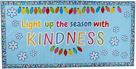 Amazon.com: Fun Express Light Up the Season with Kindness Bulletin ...