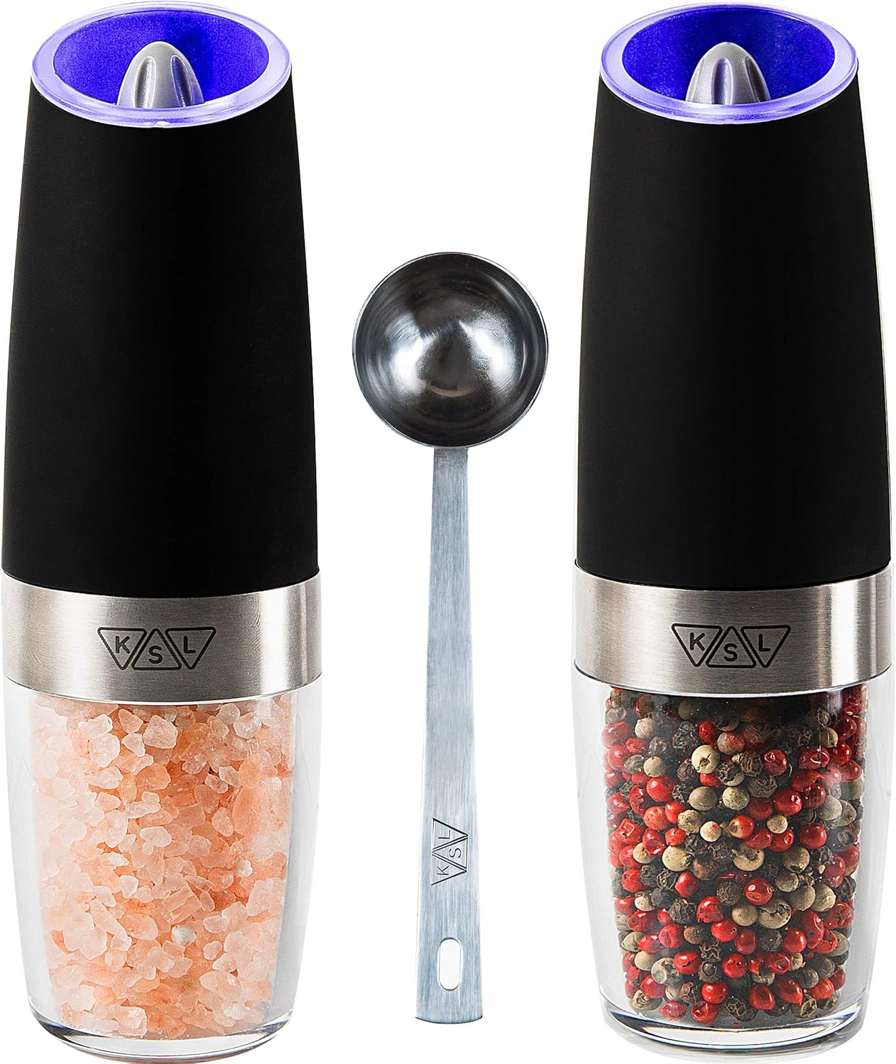 Amazon.com: KSL Gravity Electric Salt and Pepper Grinder Set ...