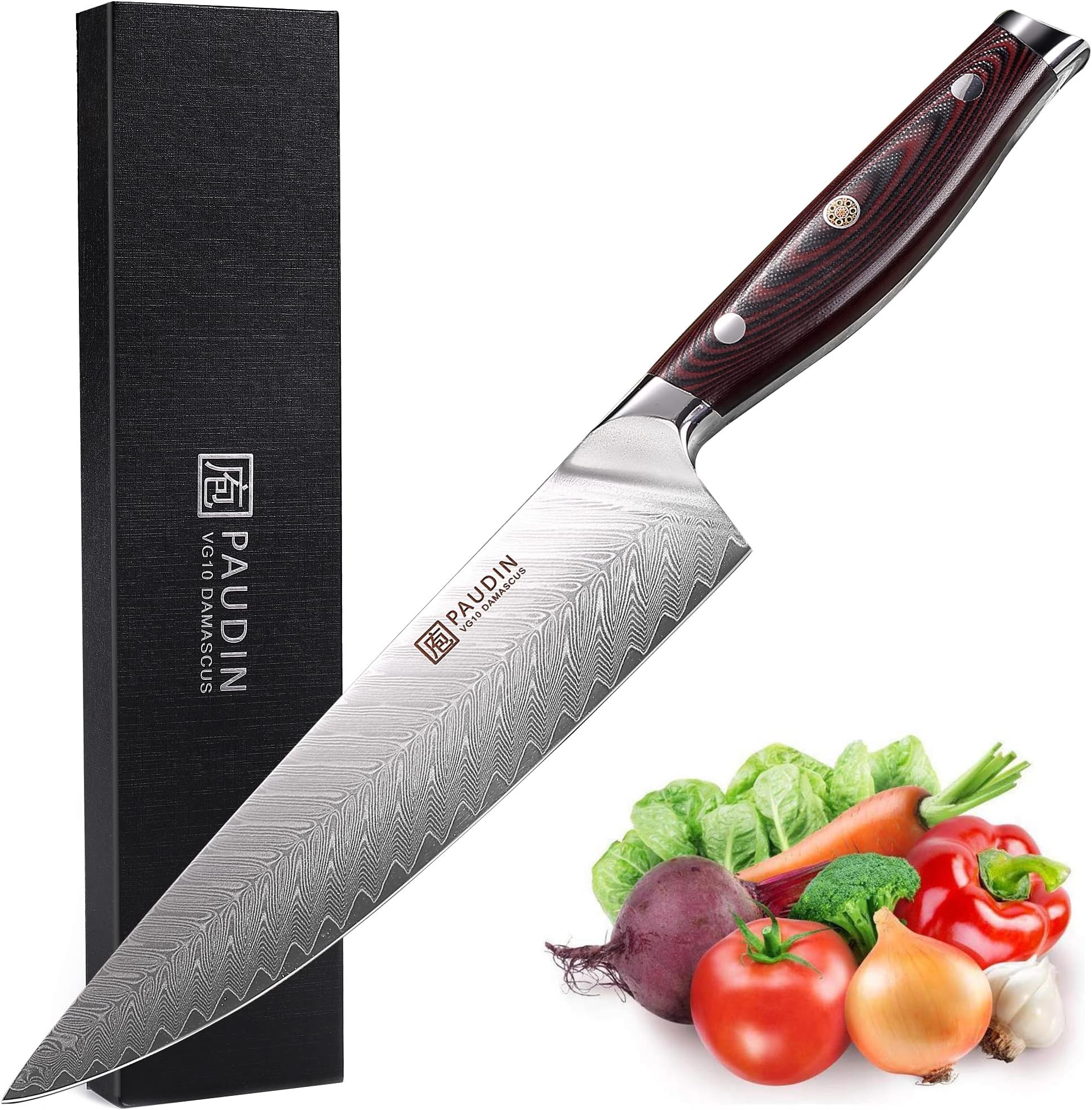 Amazon.com: MDHAND 7" Santoku Knife – Ultra Sharp Japanese Chef Knife ...