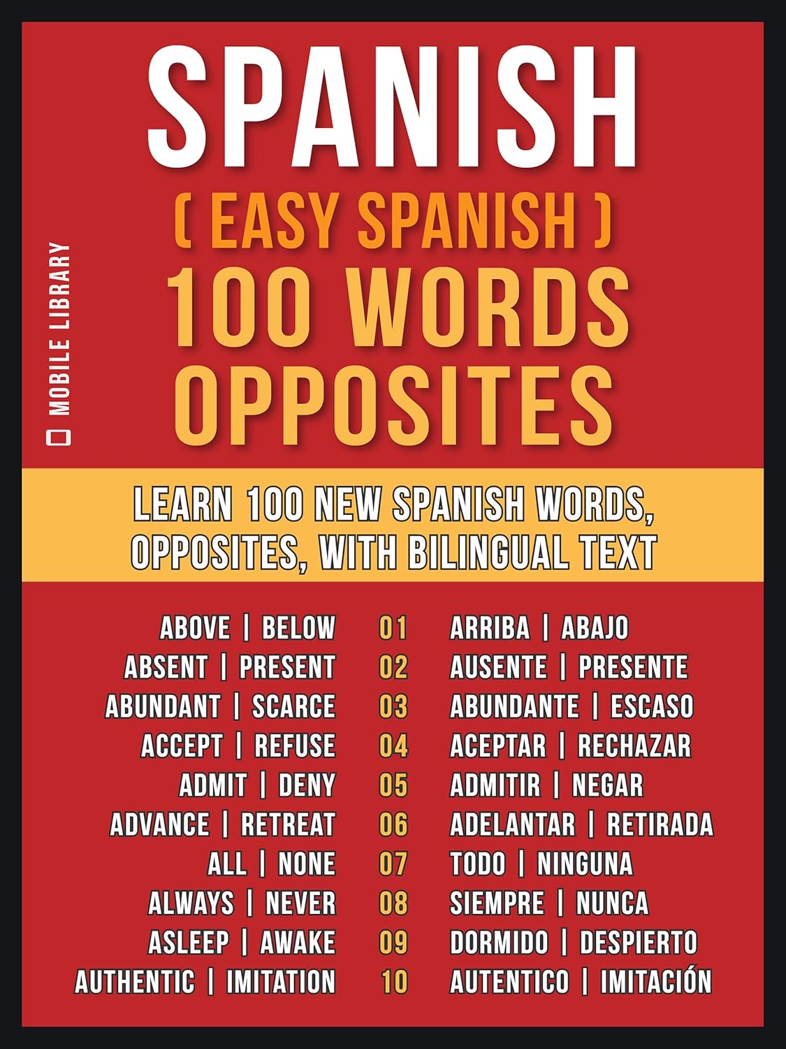 Amazon.com: Spanish ( Easy Spanish ) 100 Words - Opposites: Learn 100 ...