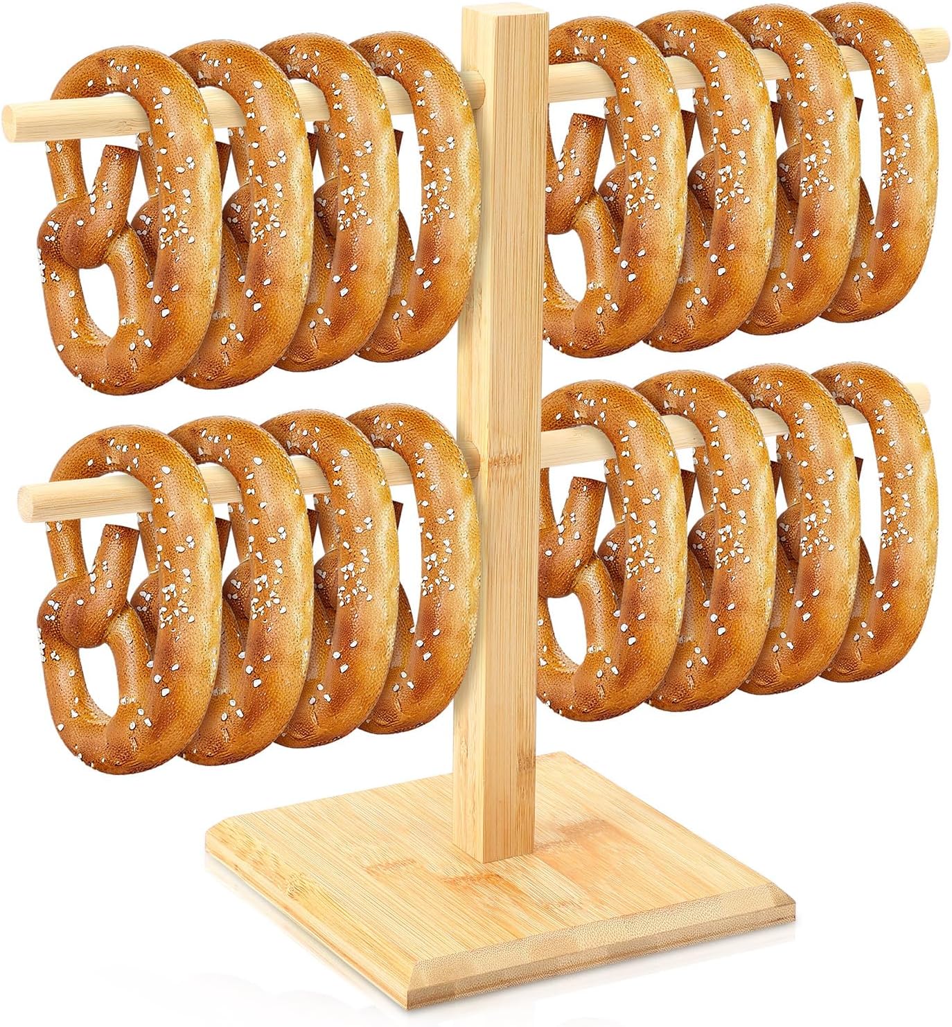 Amazon.com - RimCereal Pretzel Holder Stand Oktoberfest Bamboo Pretzel ...