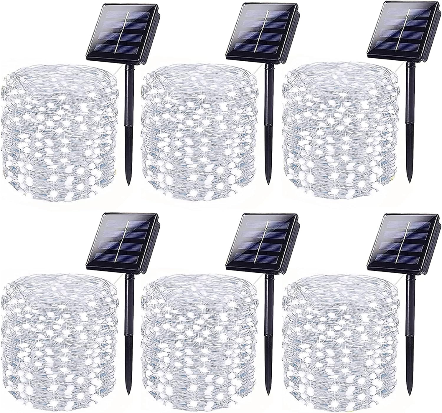 4 Pack Solar String Lights Outdoor - 320LED 132FT Solar Fairy Lights ...