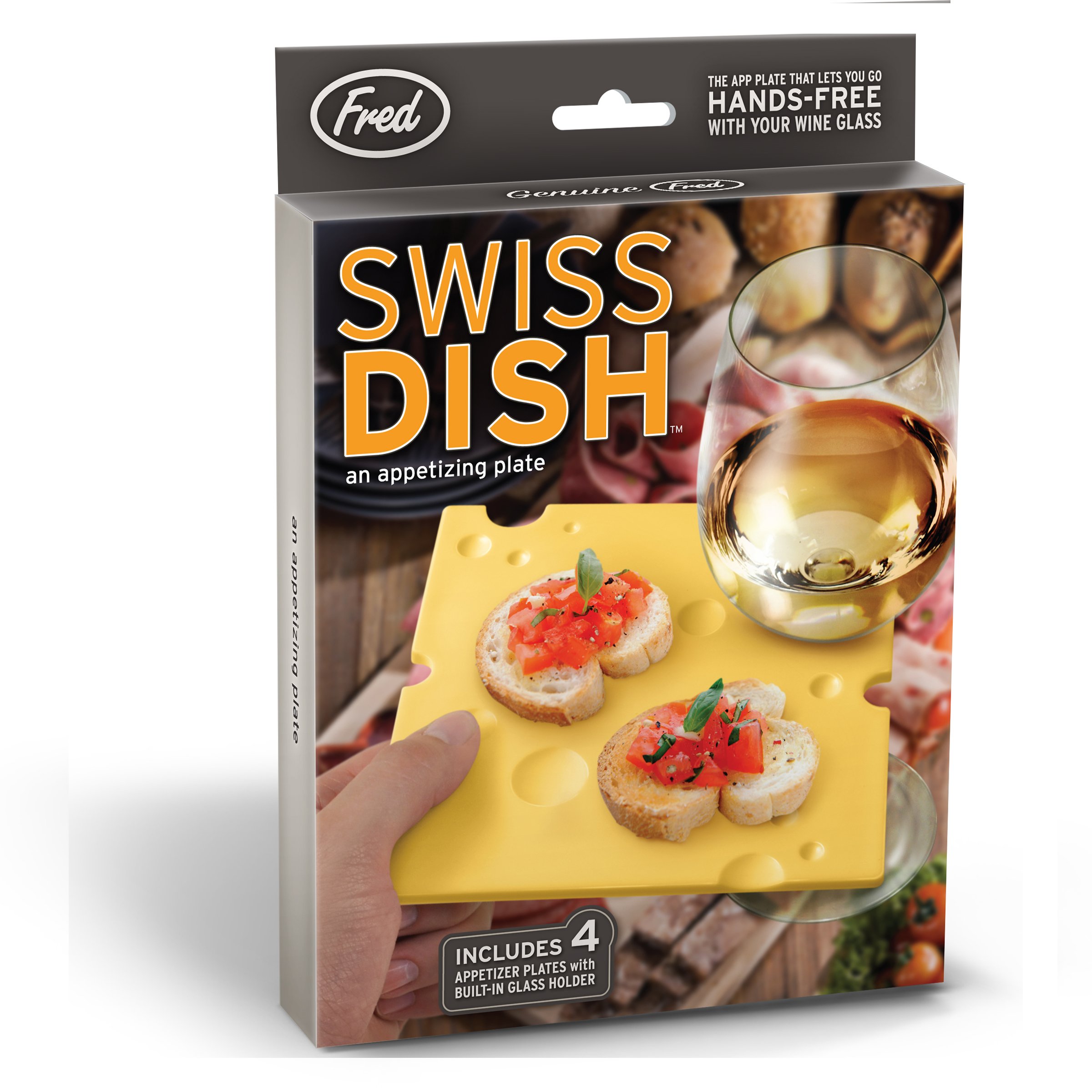Snapklik.com : Genuine Fred SWISS DISH Cheese Slice Party Plates