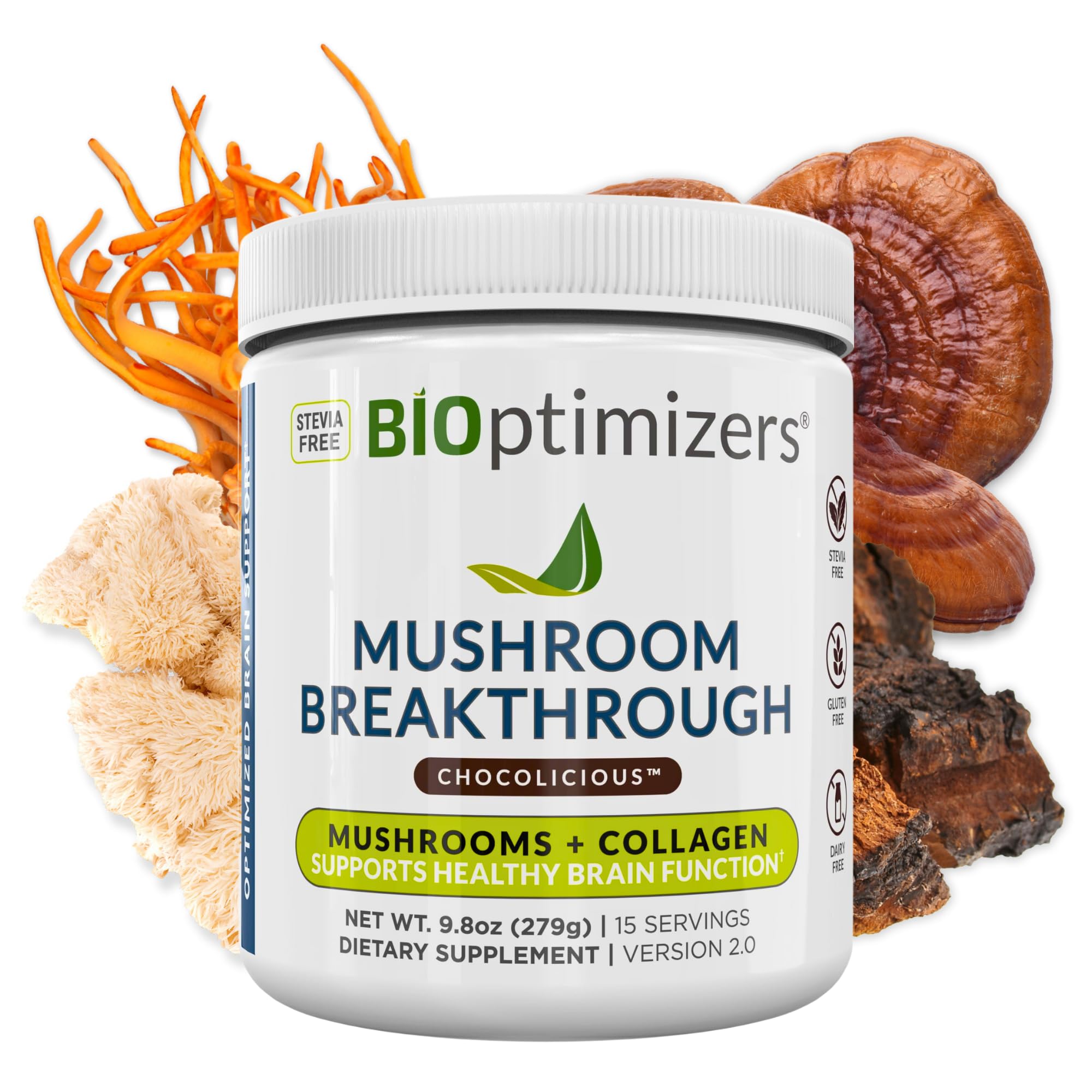 Snapklik.com : BiOptimizers Mushroom Breakthrough - Chocolate Flavor ...