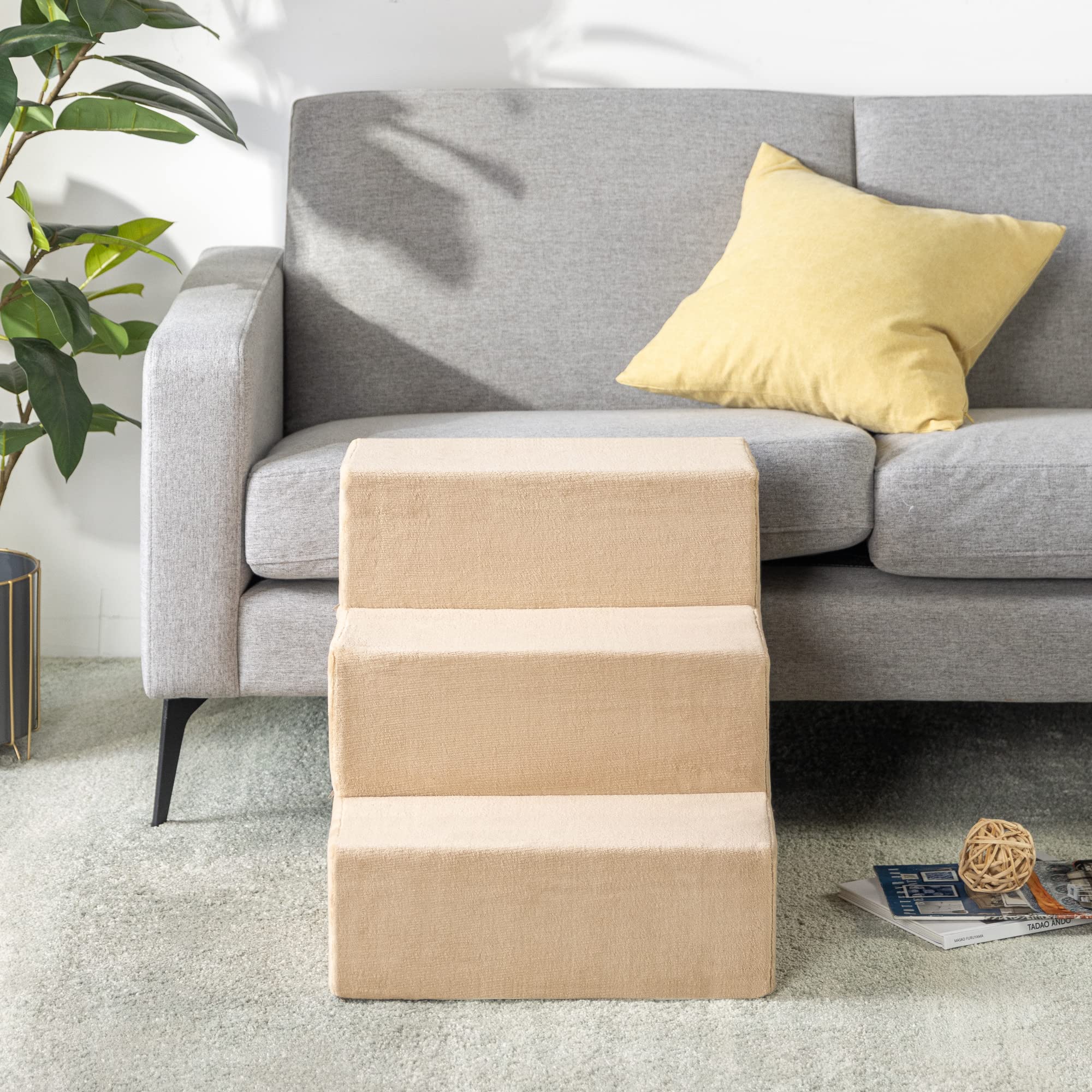 Snapklik.com : ZINUS Foam 18 Inch 3-Step Step Pet Stairs