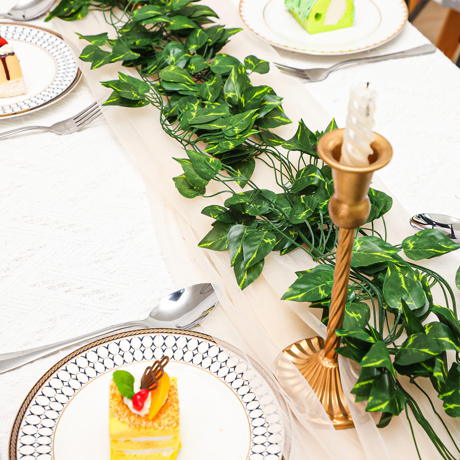 Snapklik.com : 48 Pack 7 Feet Artificial Ivy Garlands, Fake Vines ...