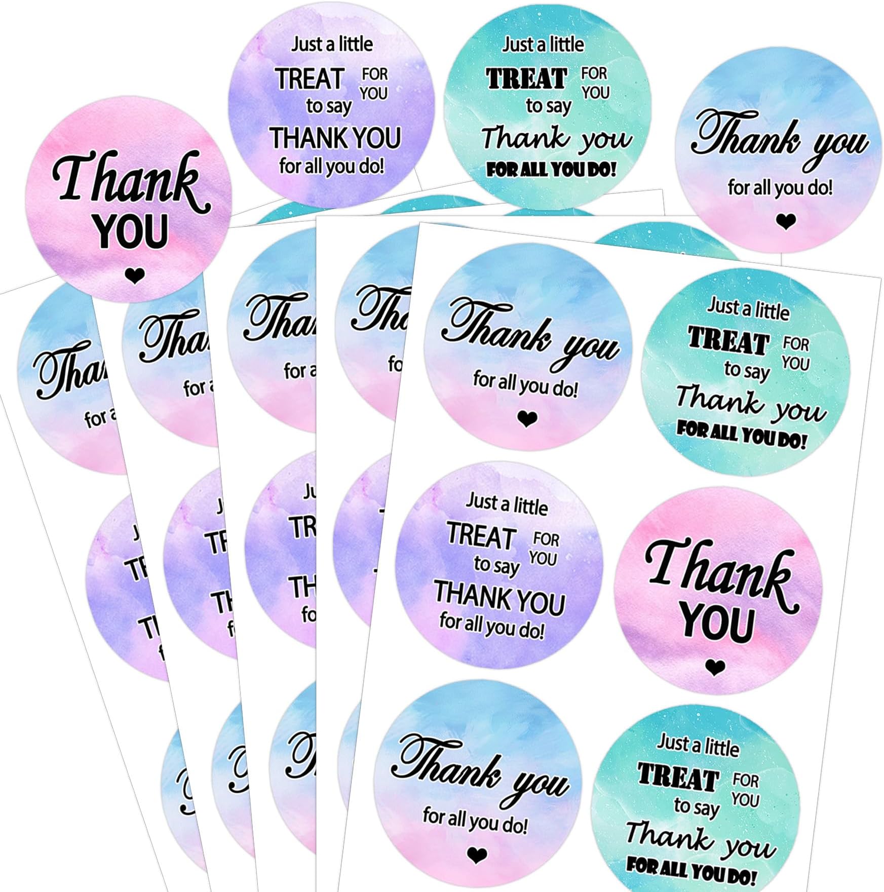 2 inch Appreciation Thank You Stickers Just a Little Treat for You to ...