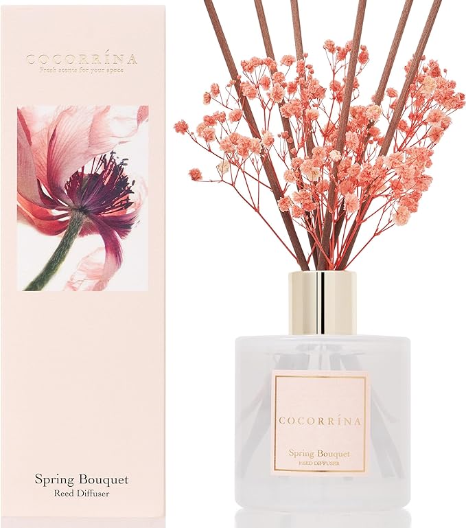 COCORRÍNA Reed Diffuser Sets- 200ml Spring Bouquet Scented Diffuser ...
