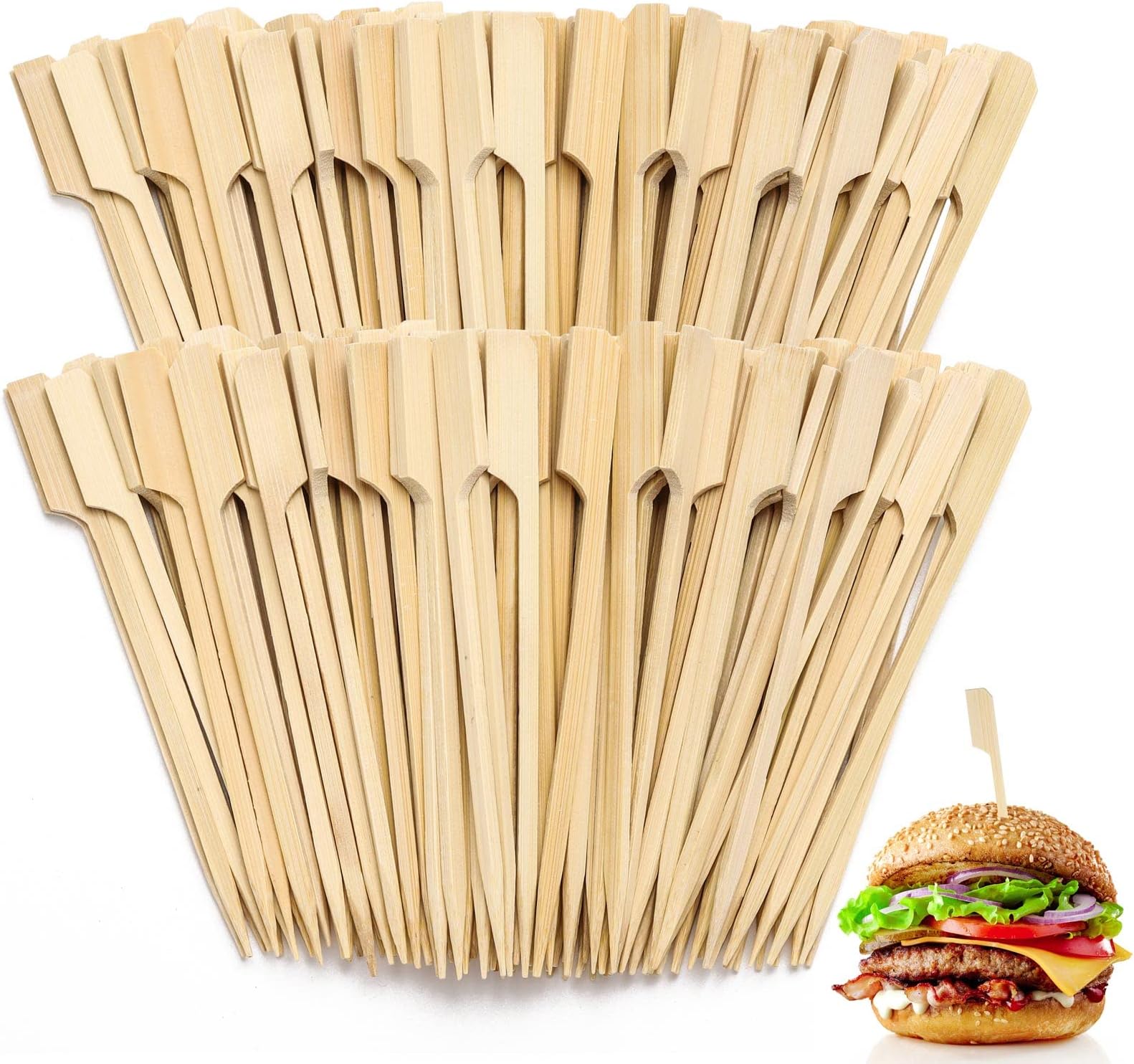 Amazon.com | Acshio 2000 Pieces Bamboo Skewers for Appetizers, 3.5 Inch ...