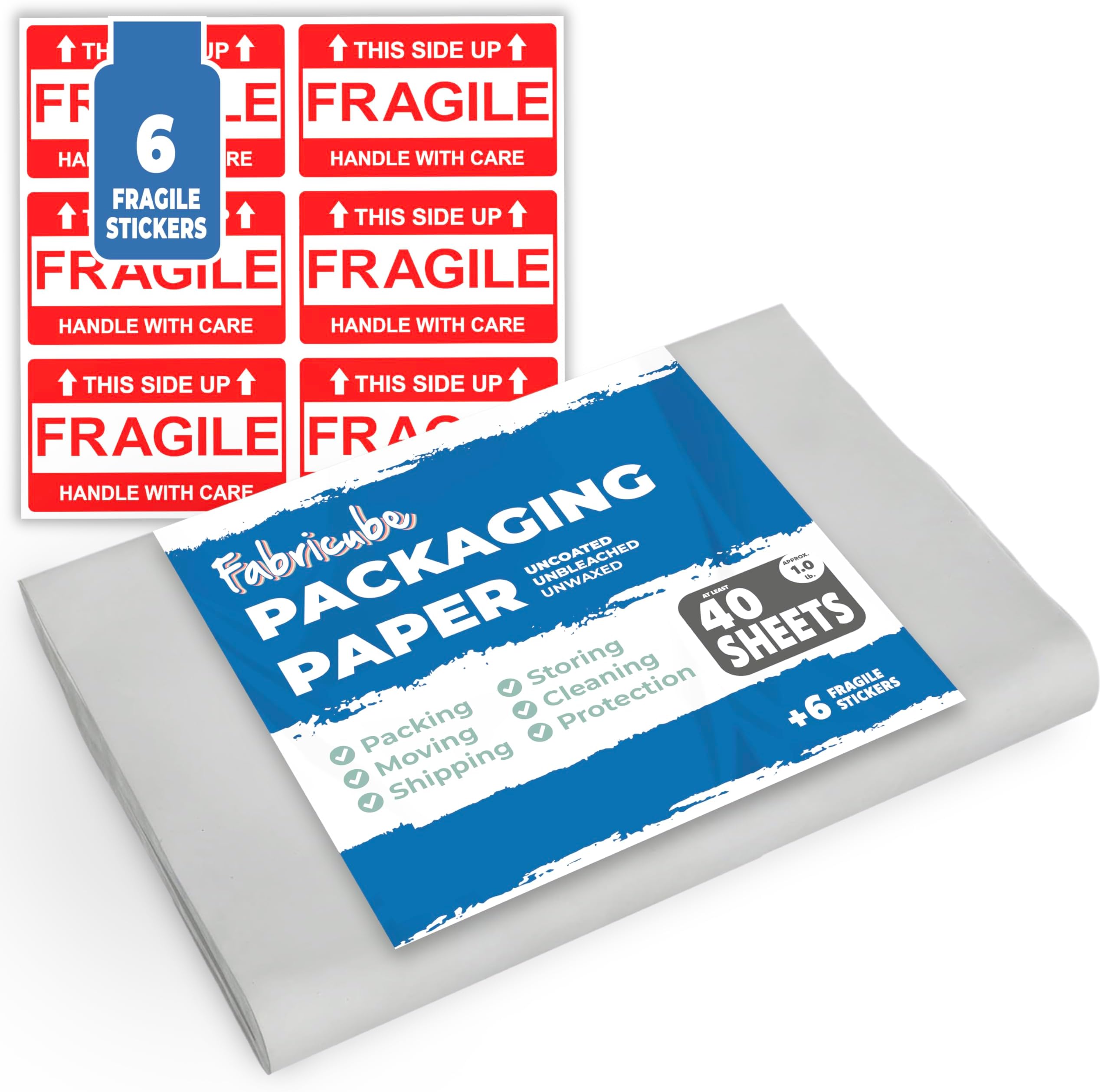 Amazon.com: Over 80 Sheets of Blank Packing Paper in Bulk | Approx. 2 ...