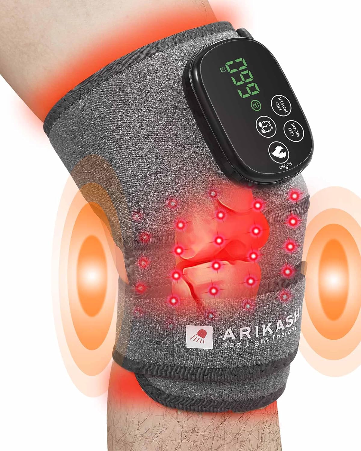 Amazon.com: Red Light Therapy Knee Brace - Wireless Rechargeable ...
