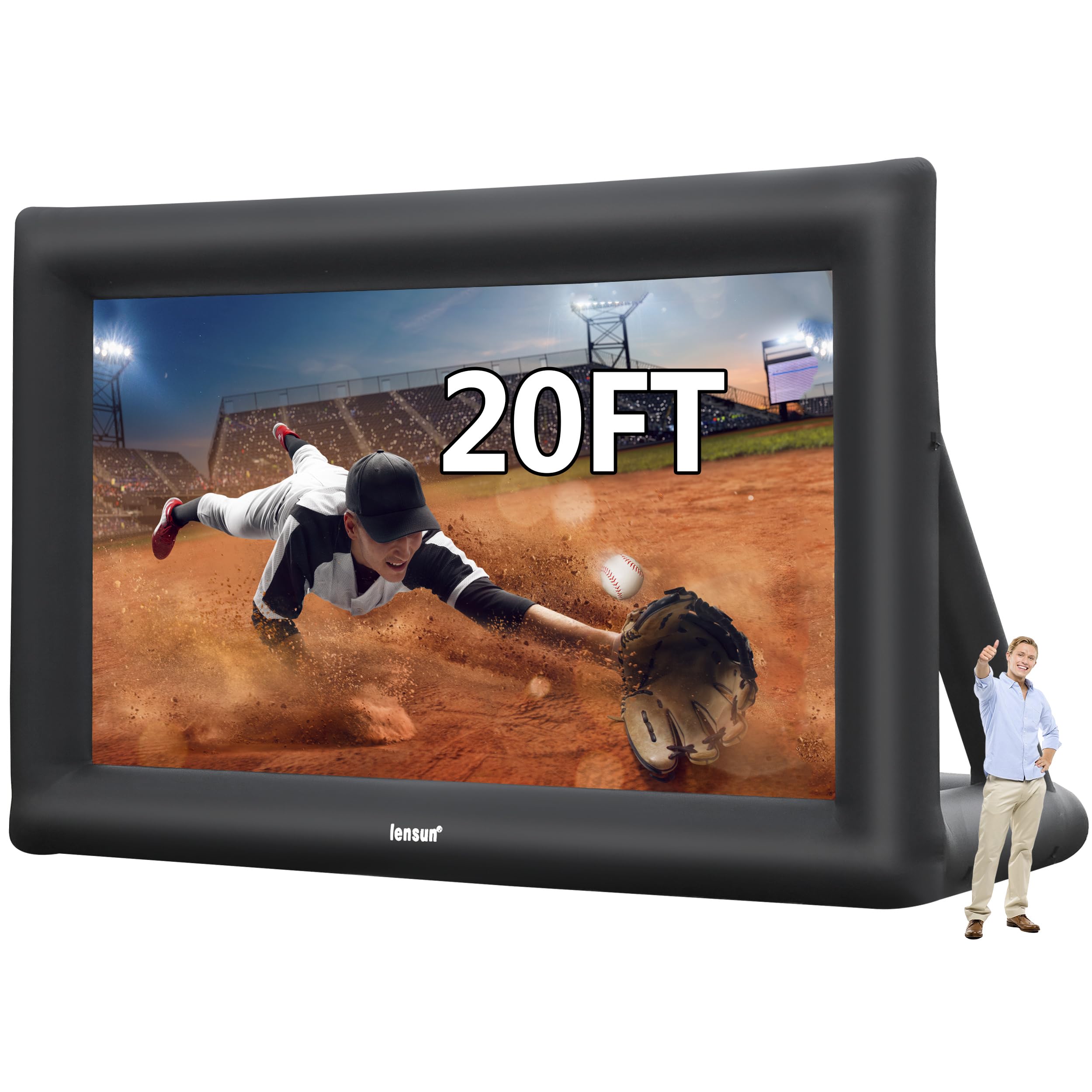Amazon.com: Giant 20 Feet Inflatable Movie Screen, Outdoor Projection ...