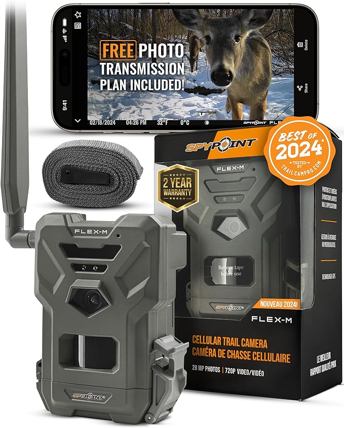 SPYPOINT Flex-M Caméra de chasse cellulaire – Meilleur rapport qualité/prix en accessoires de ...
