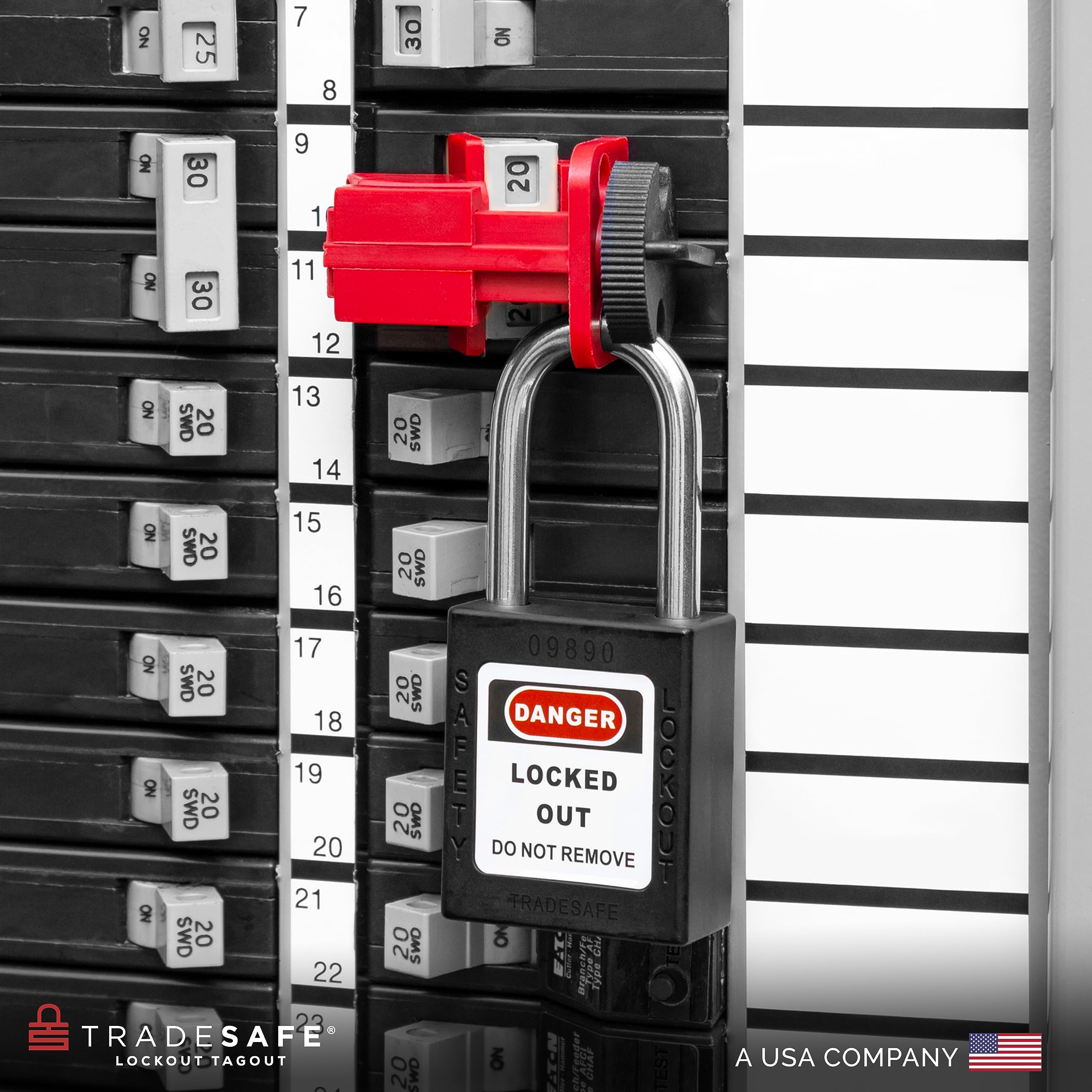 Snapklik.com : Lockout Tagout Locks Set - 10 Black Loto Locks, Lockout ...