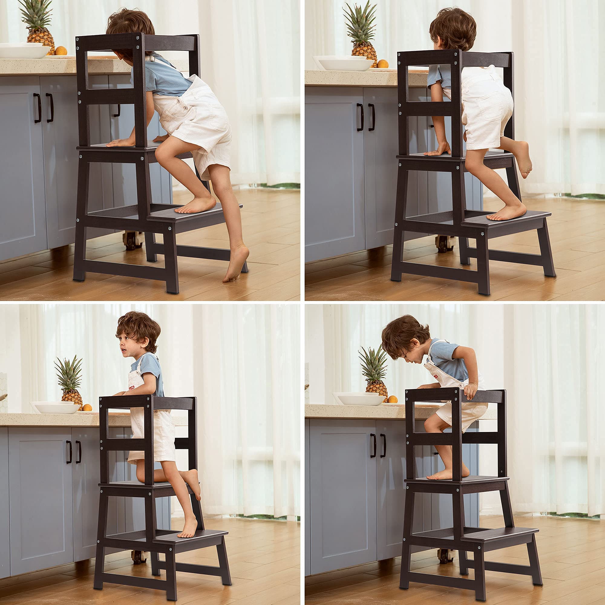 Kitchen Step Stool for Toddlers,Kids Montessori Learning Stool,Baby ...