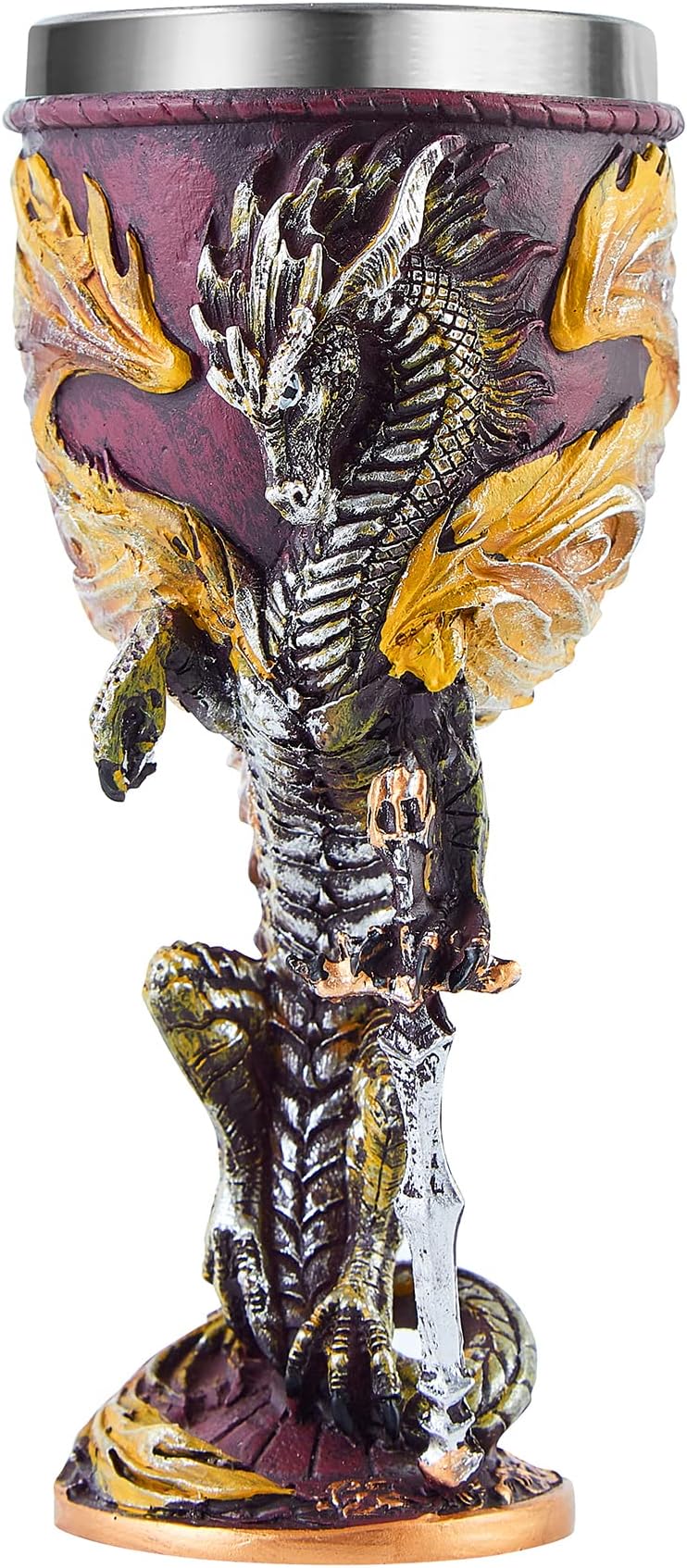 Amazon.com | Ottalent Flame Dragon Goblet Stainless Steel Dungeons and ...