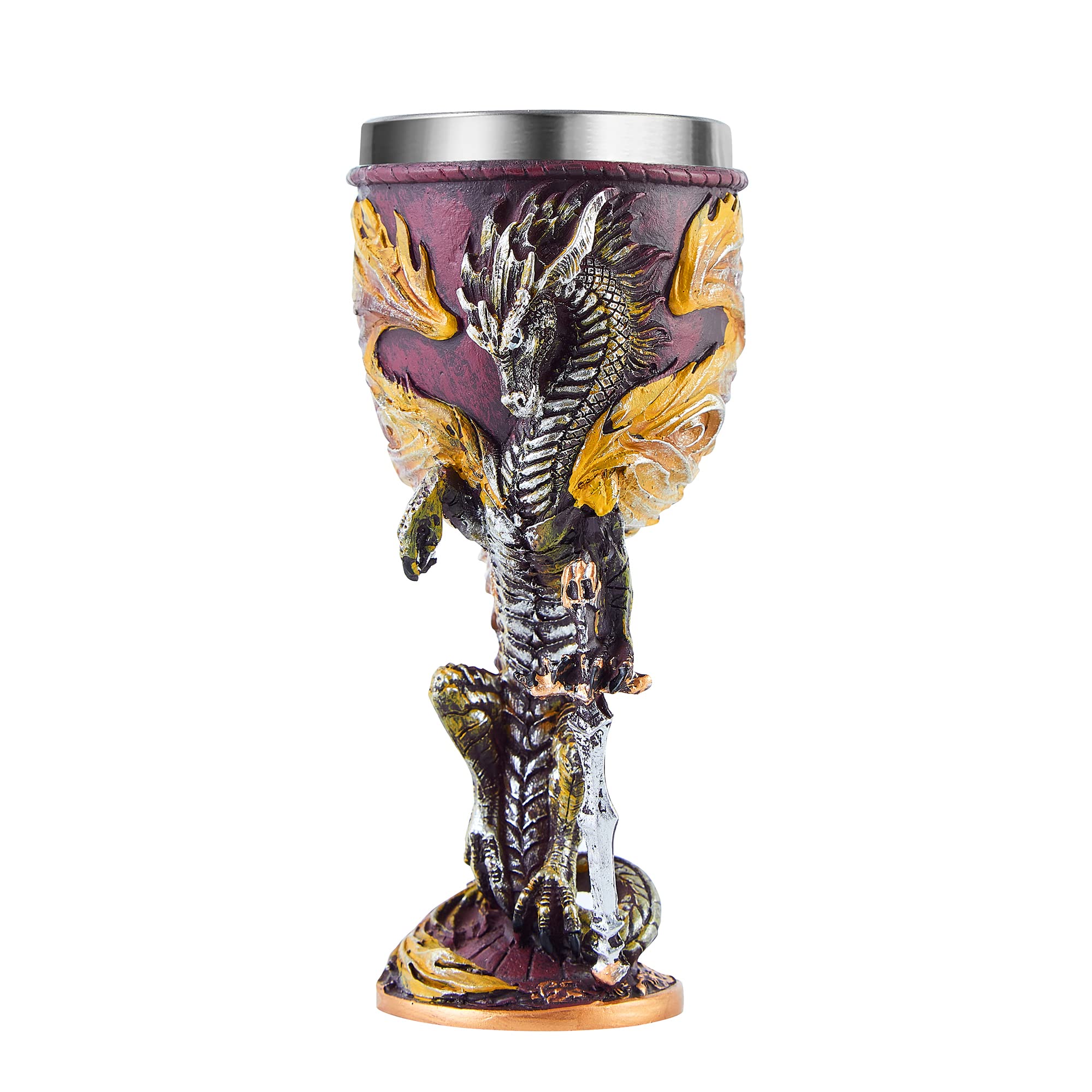 Ottalent Flame Dragon Goblet Stainless Steel Dungeons and Dragons Gift ...